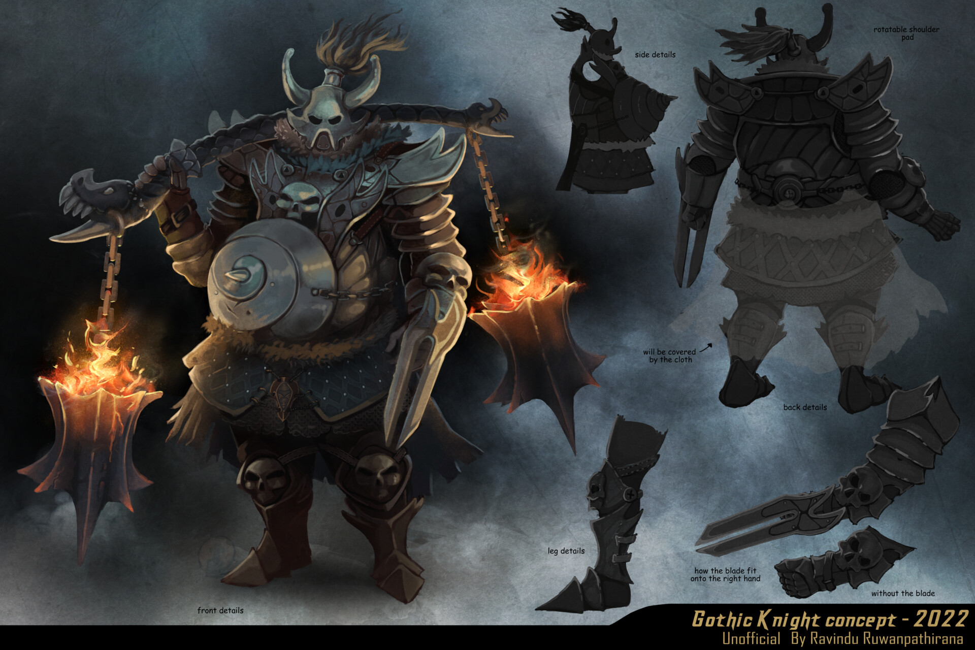 ArtStation - Snail themed gothic knight armor