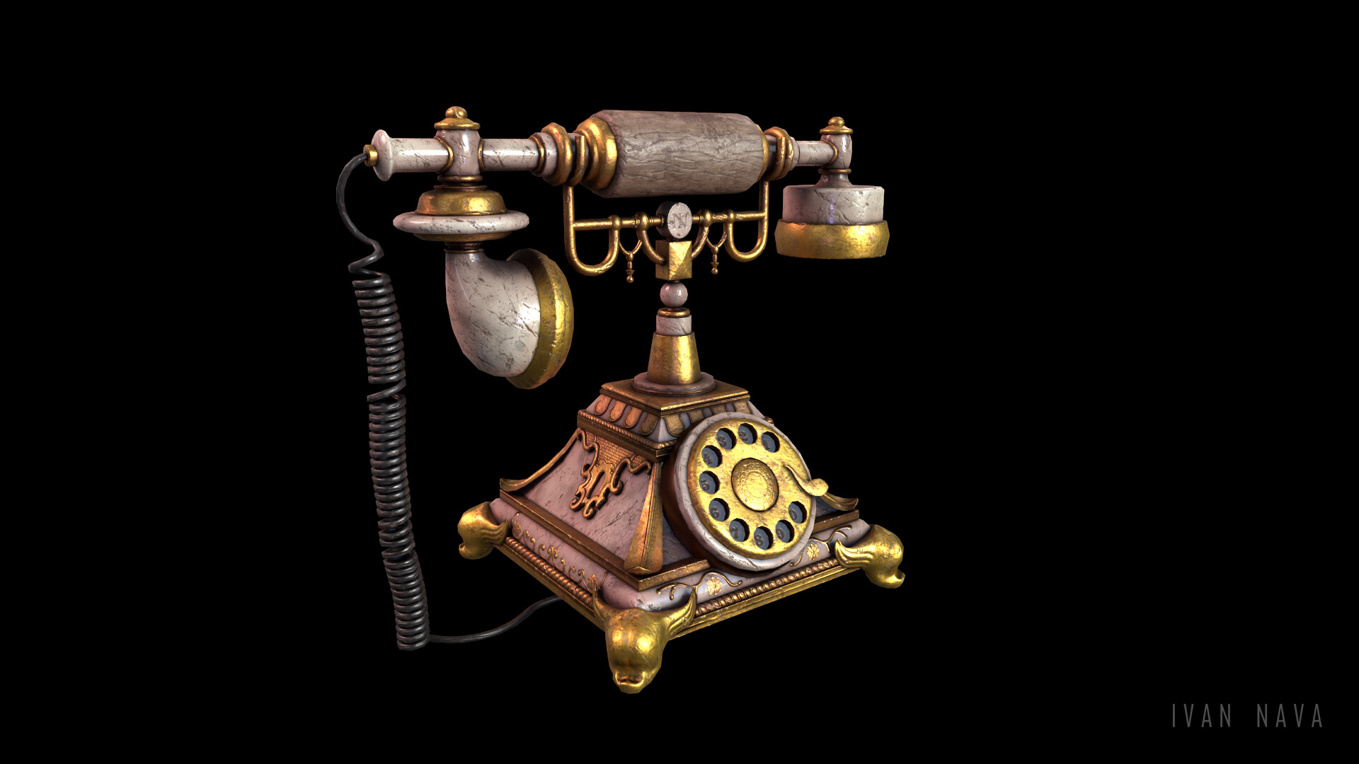 ArtStation - RETRO PHONE
