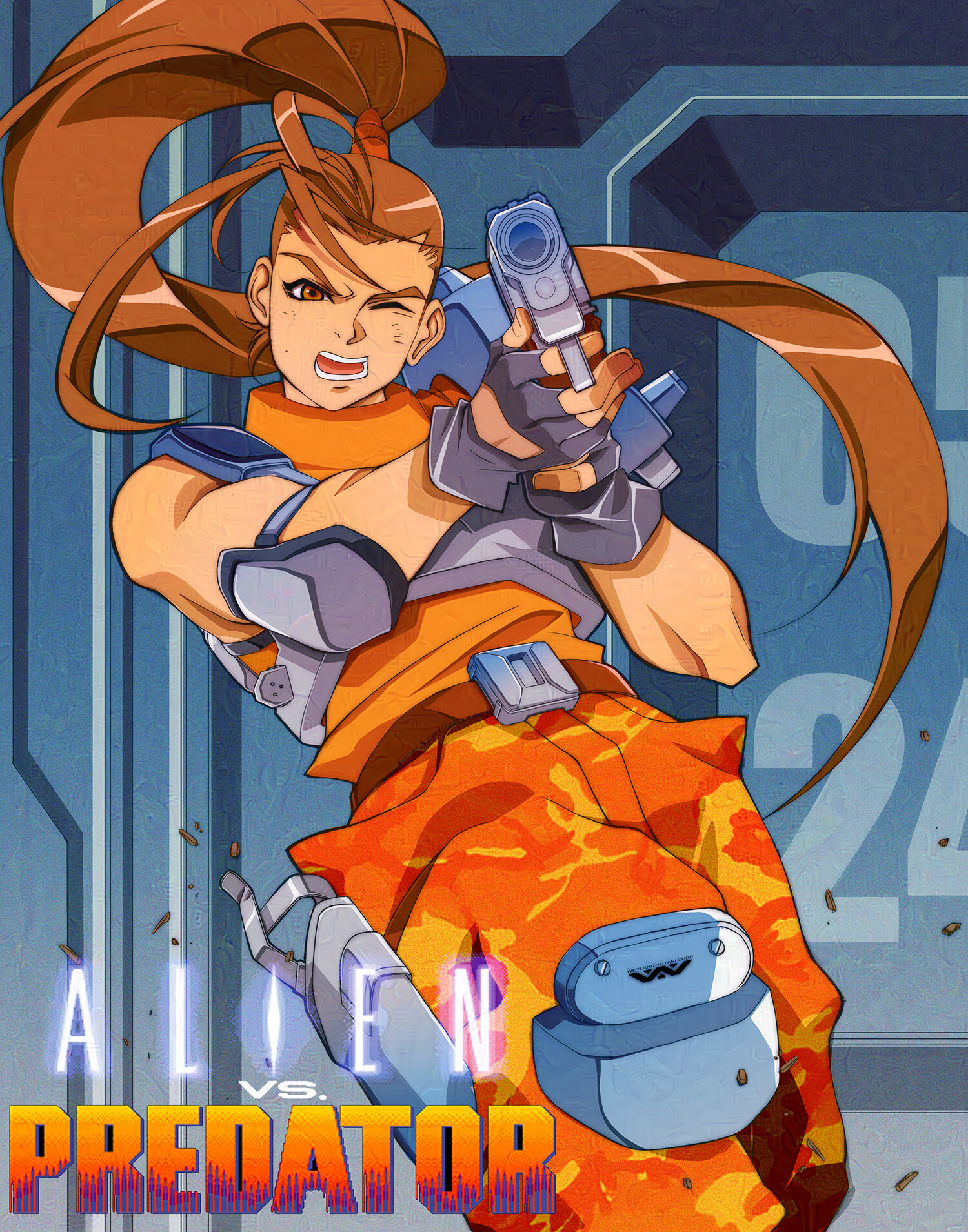 ArtStation - ALIEN VS PREDATOR [CAPCOM] - LINN KUROSAWA