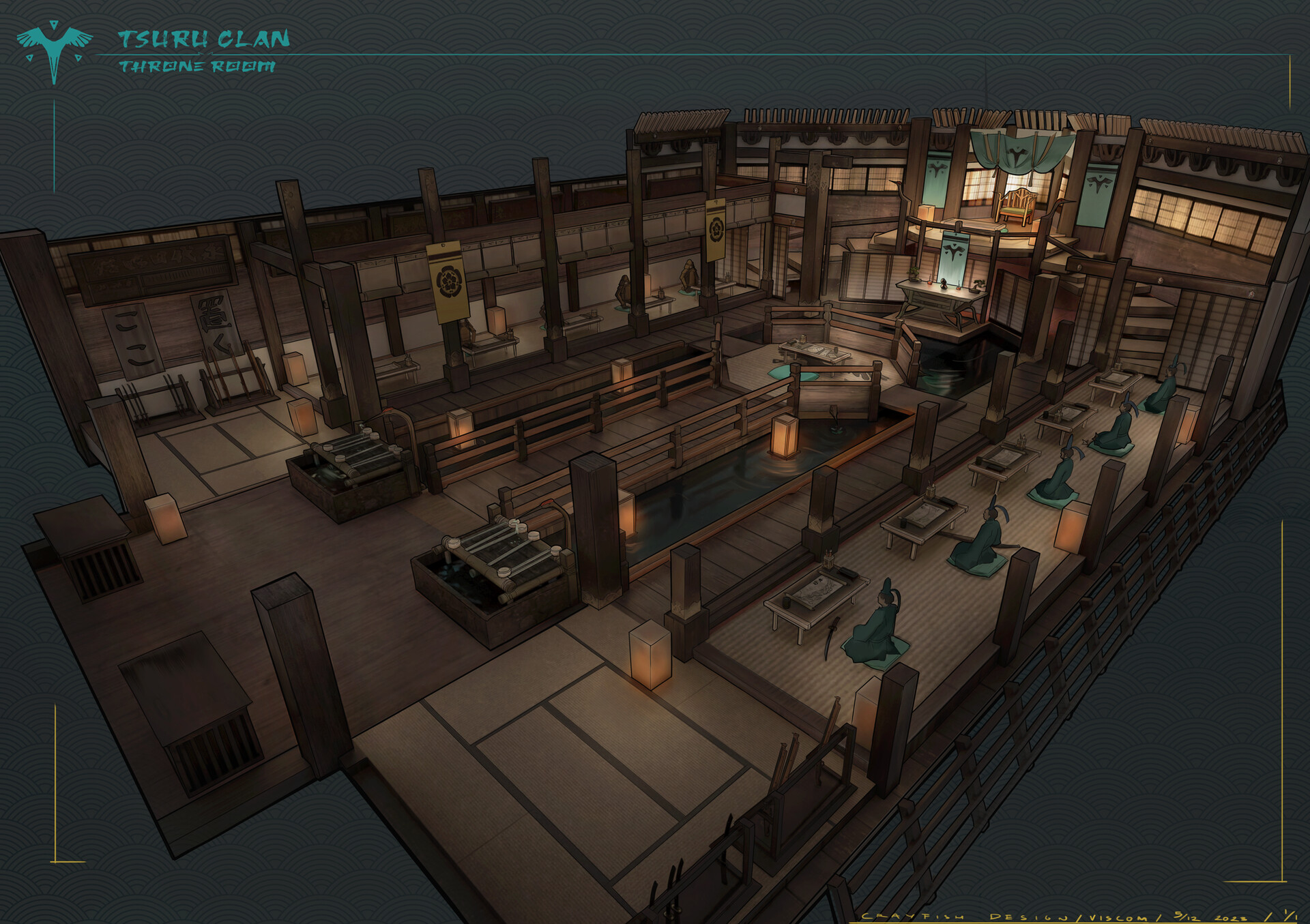 ArtStation - Tsuru Clan's Throne Room