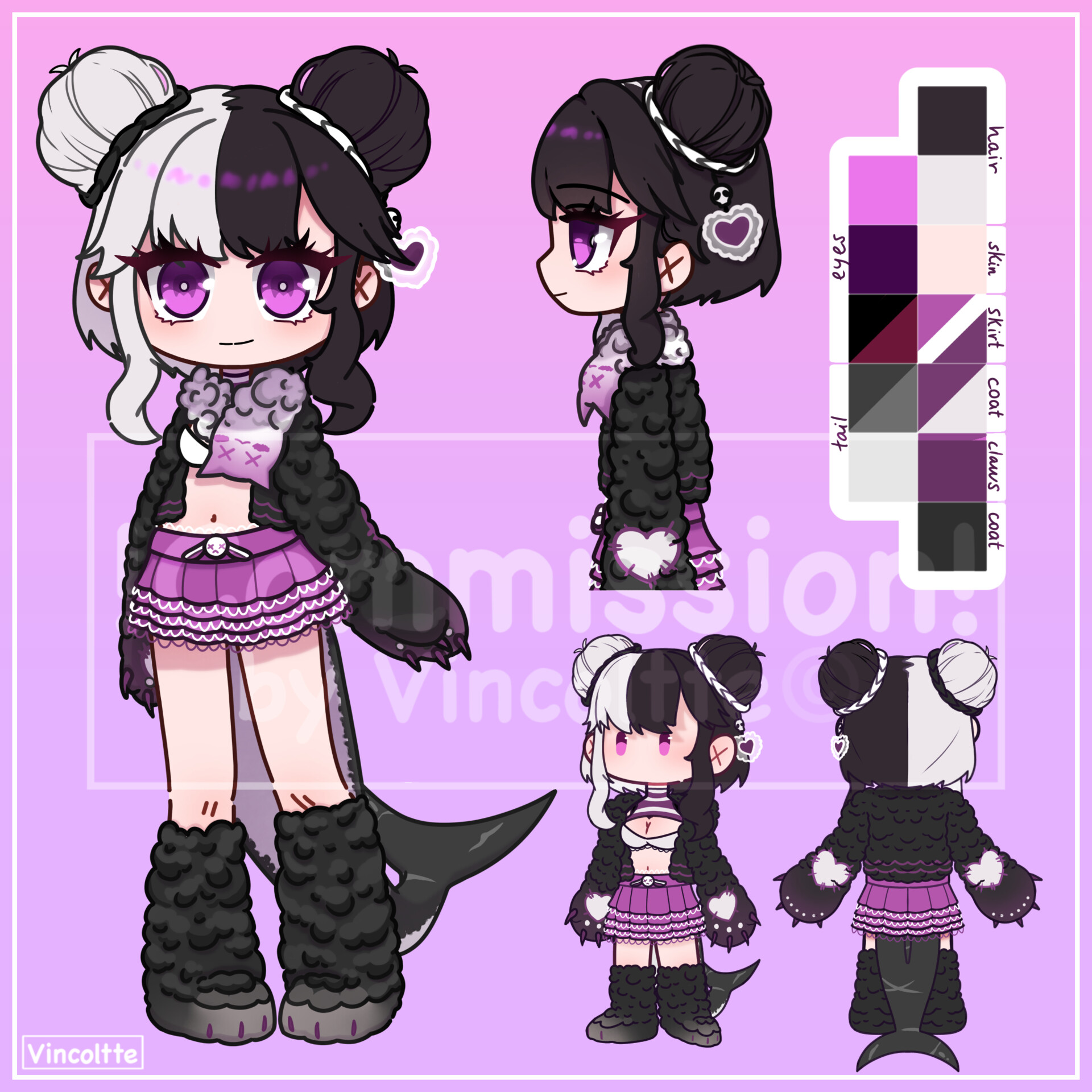 ArtStation - !Commission! Chibi ref sheet