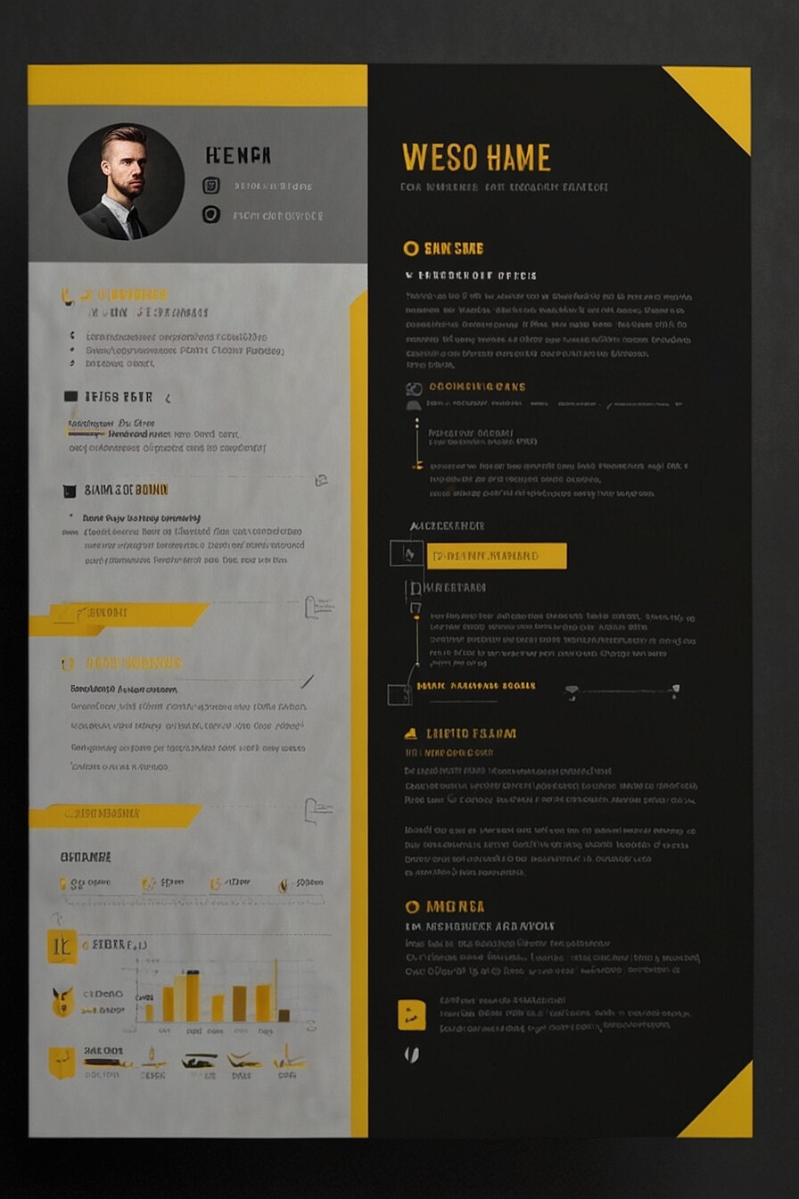 ArtStation - Free Download Template CV Kreatif Word Tinggal Download