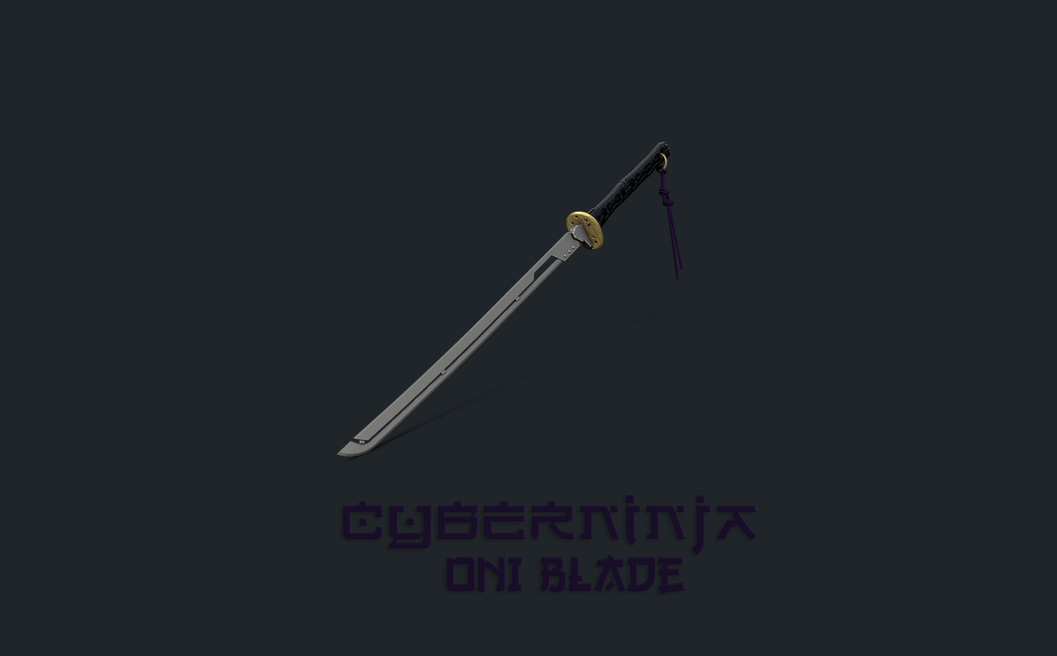 ArtStation - Dorobo - Oni Blade( cyberninja )