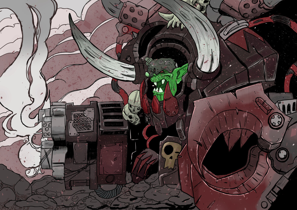 ArtStation - Warhammer 40k : Ghazghull Thraka