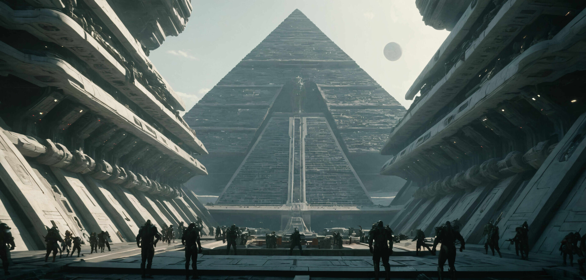 ArtStation - a futuristic pyramid temple