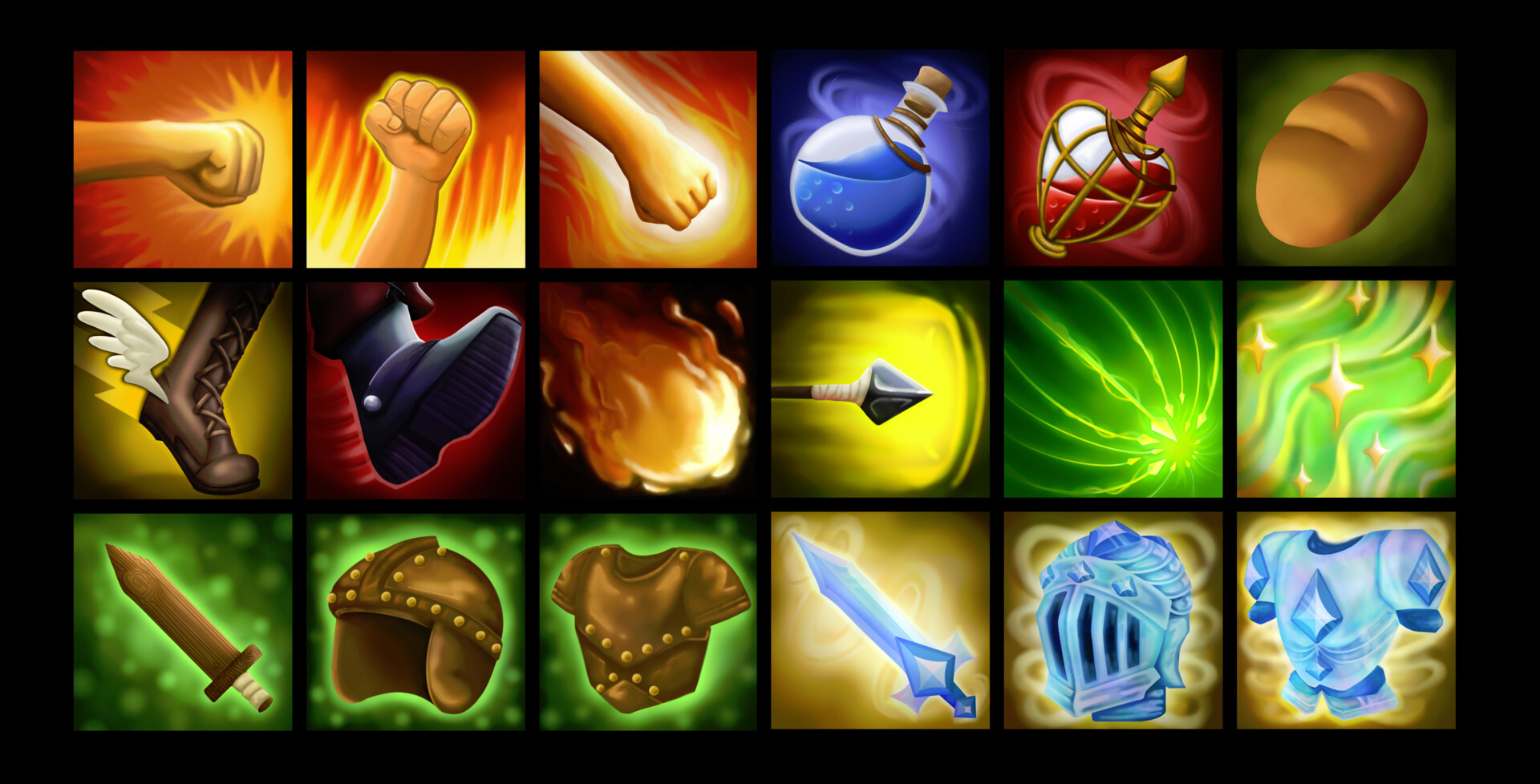 Petra Kotajärvi - Game Icons for MMORPG