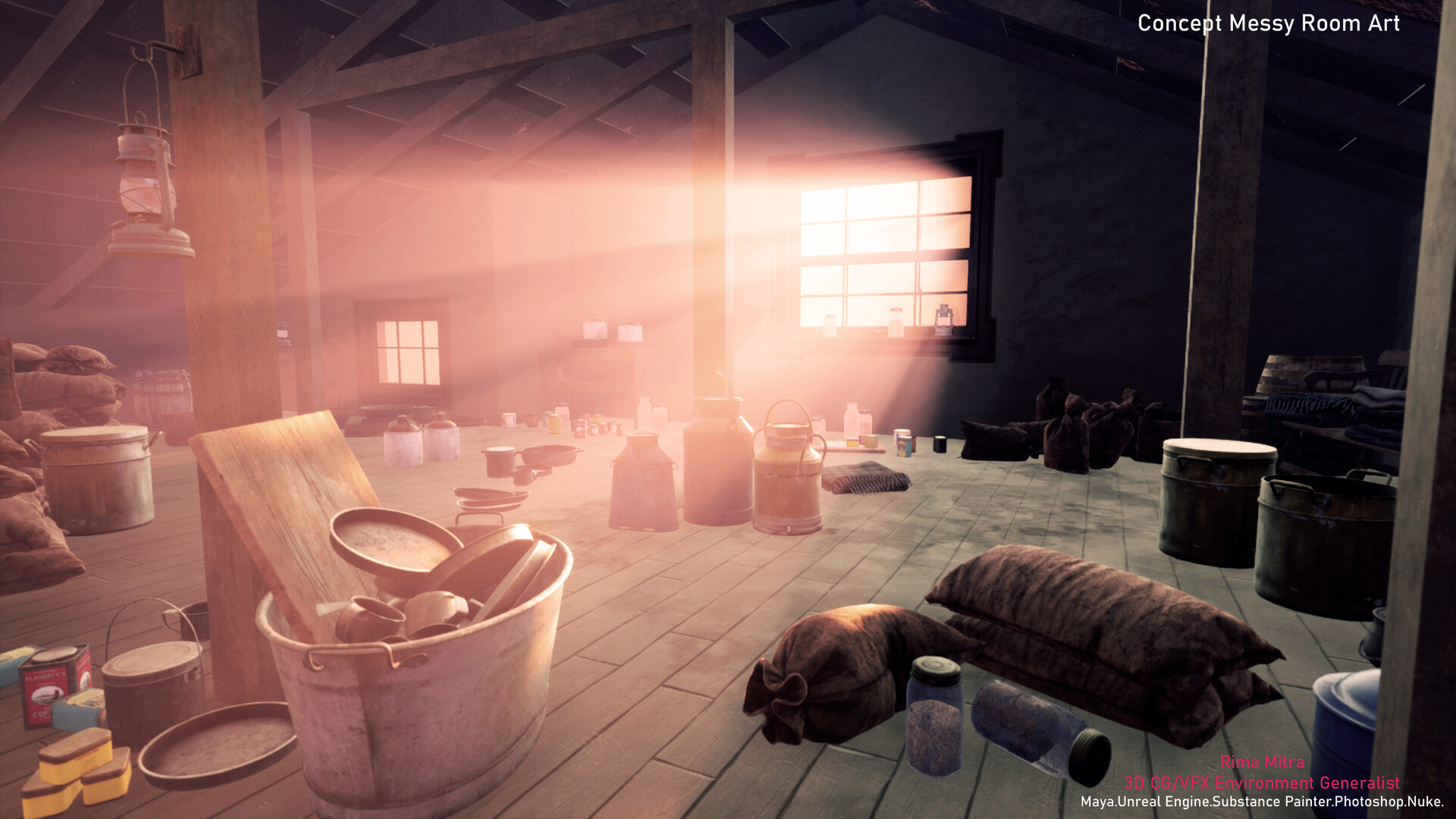 ArtStation - Concept Messy Room Art