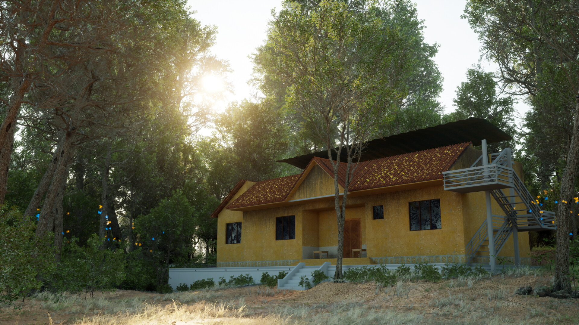 ArtStation - A Realistic Forest House in Unreal Engine.