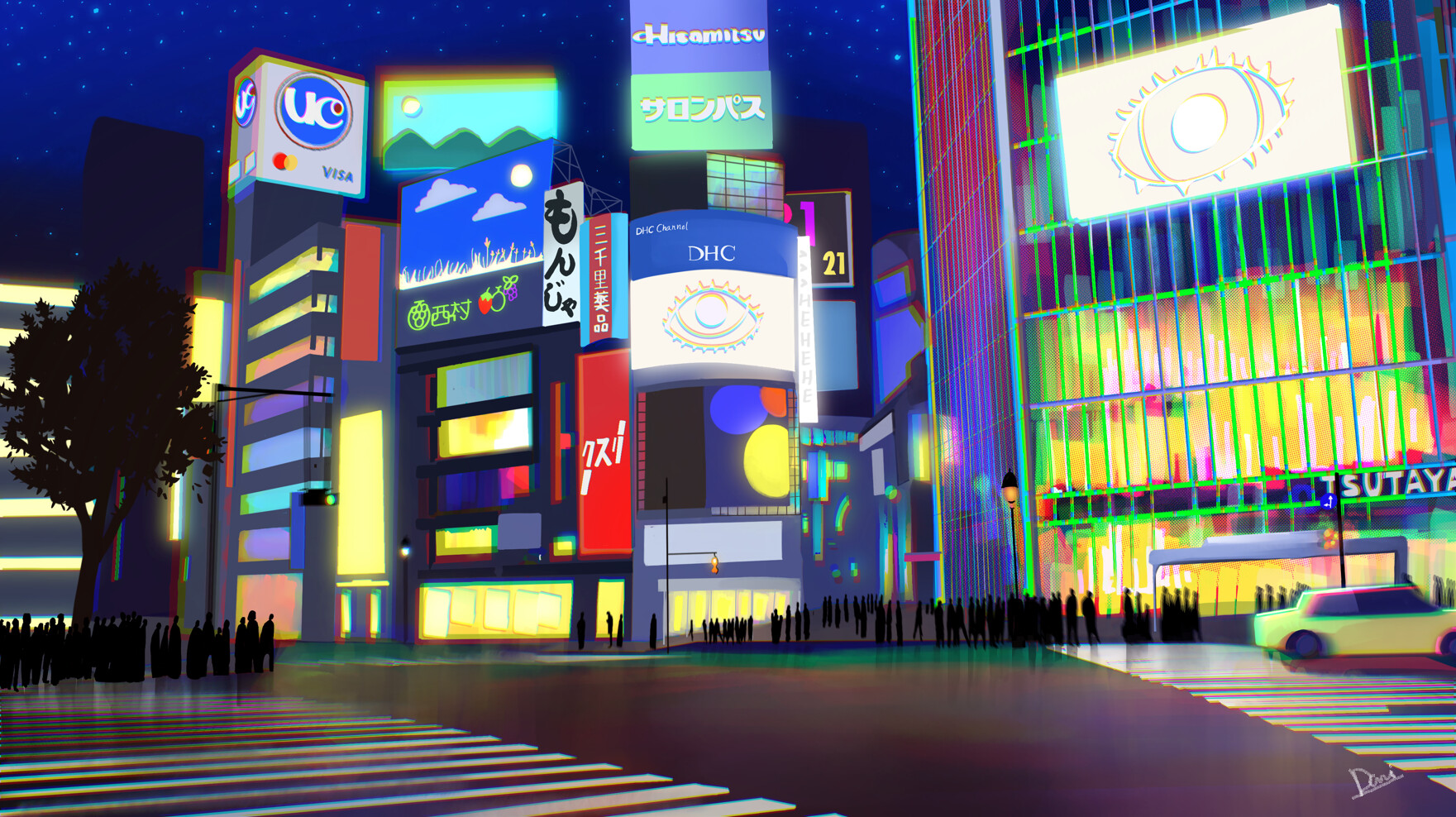 ArtStation - Shibuya Crossing
