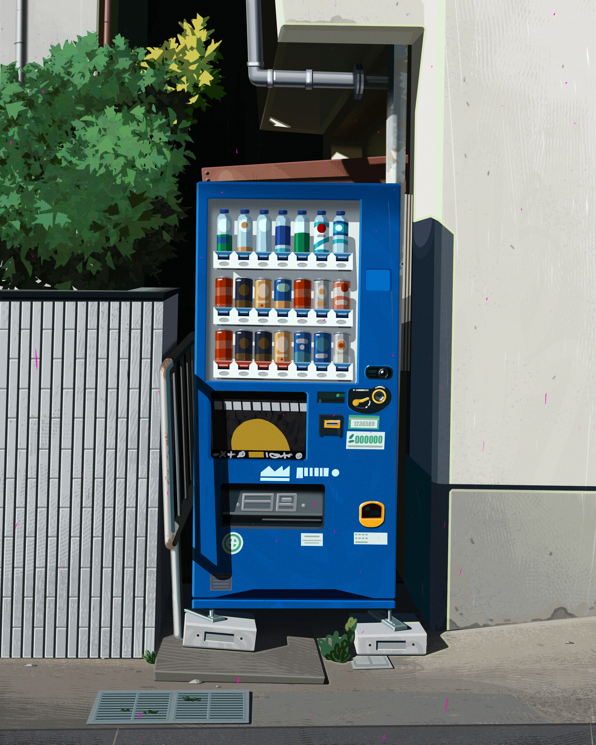 ArtStation - Vending Machine - Painting