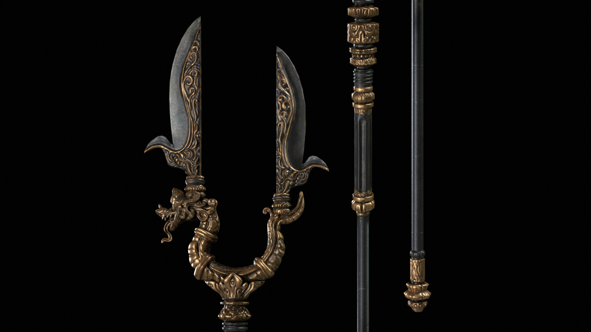 ArtStation - Sang Hyang Baruna Spear (Majapahit weapon)