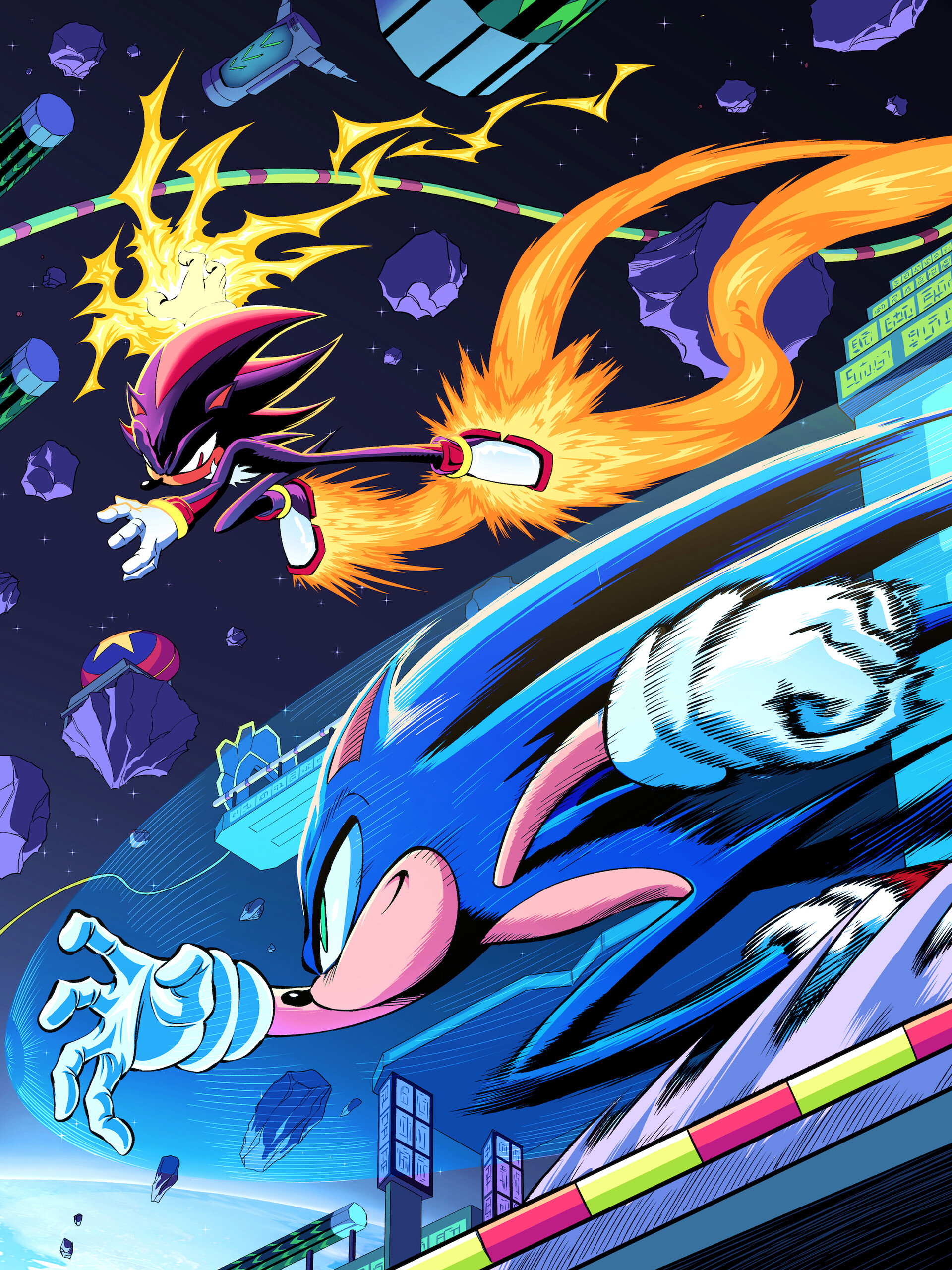 ArtStation - Sonic the Hedgehog vs Shadow