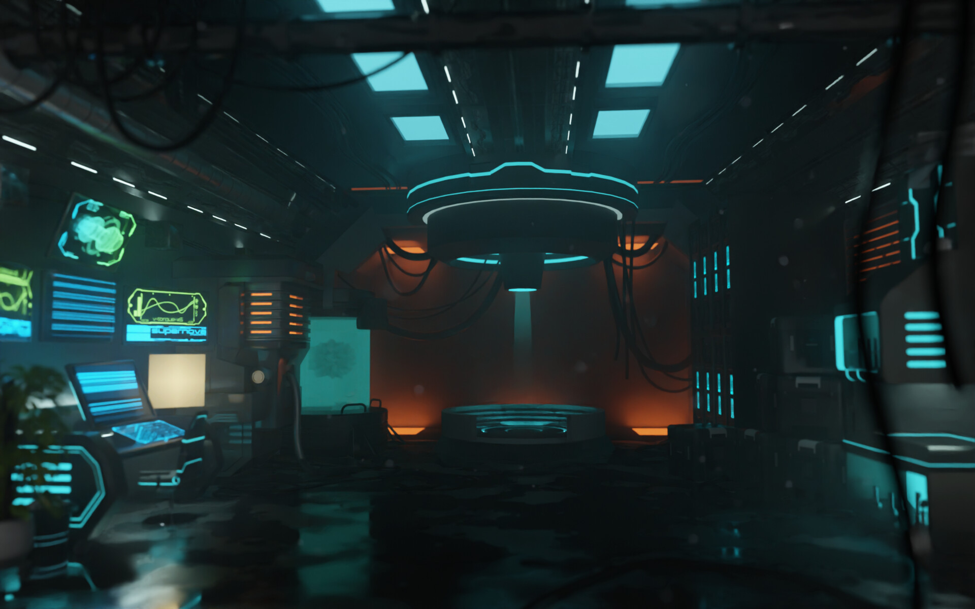 ArtStation - Underground science lab concept