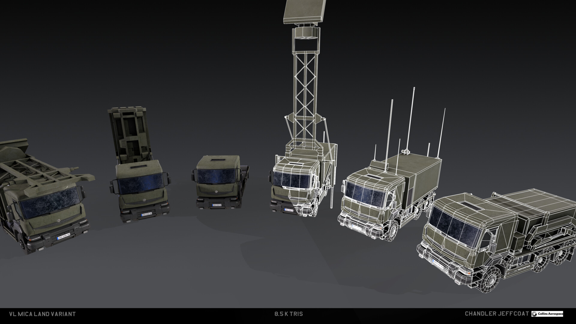 ArtStation - VL MICA Land Variant (Radar, Communications, & Launcher)