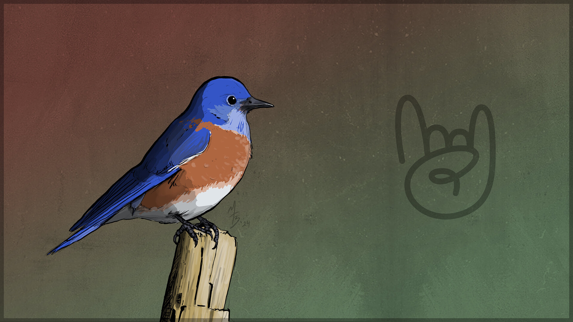 ArtStation - Bluebird: The Events Calendar Mascot #47