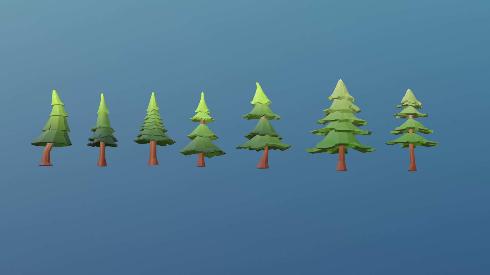 ArtStation - Lowpoly Trees