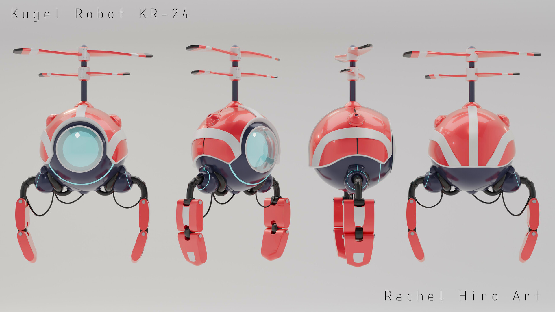 ArtStation - Kugel Robot High-Poly 3D Model