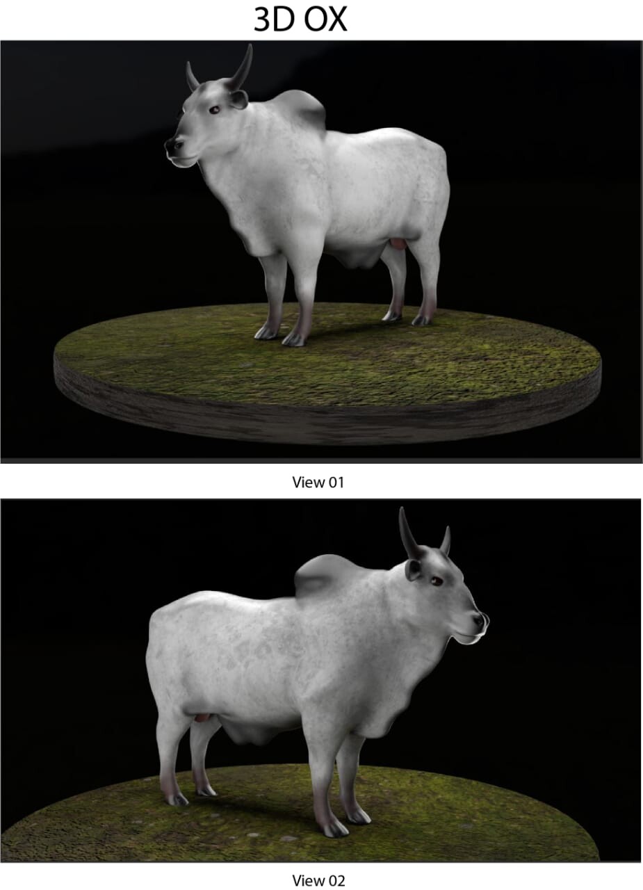 ArtStation - 3D cartoon ox