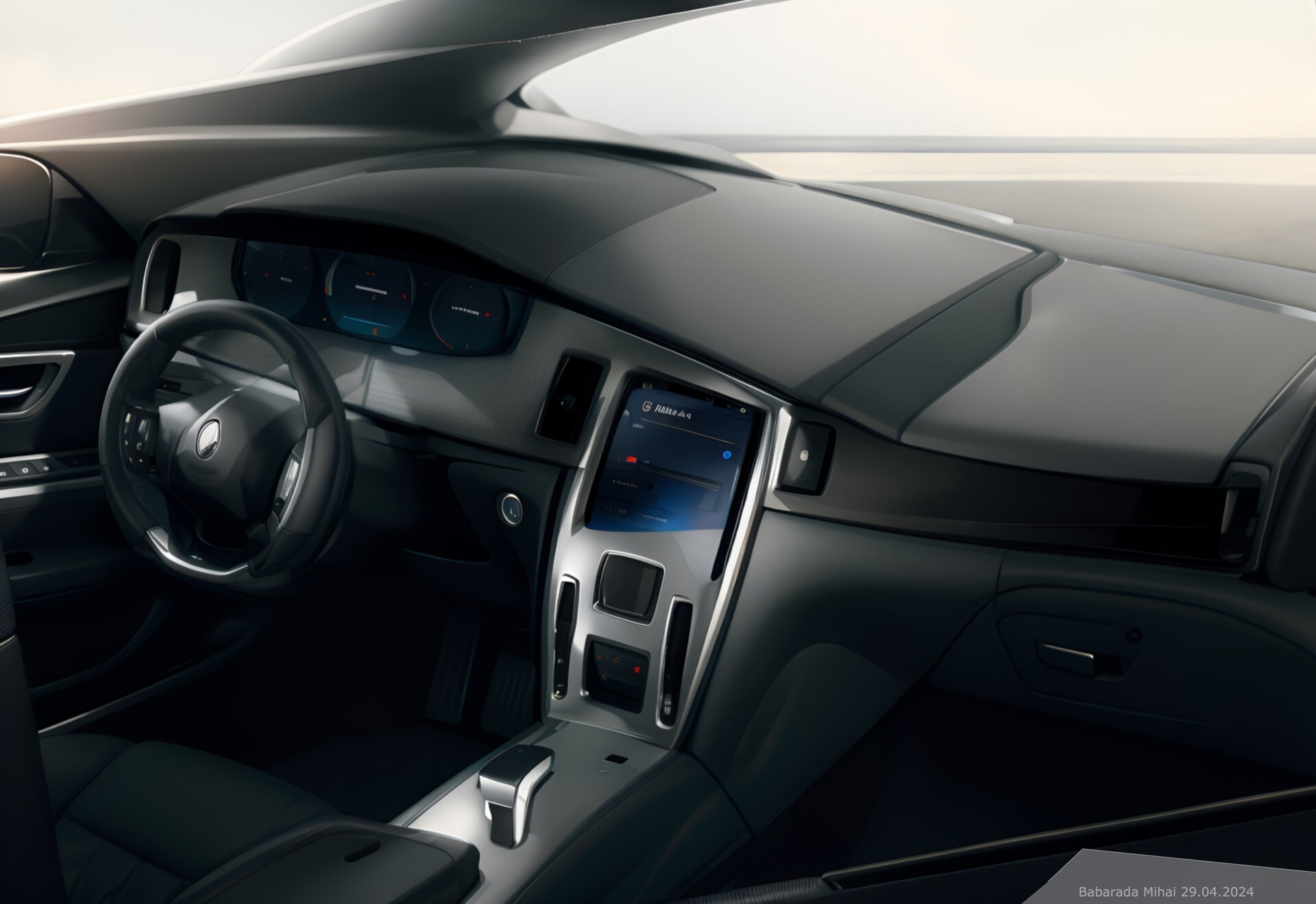 ArtStation - automotive interior dashboard