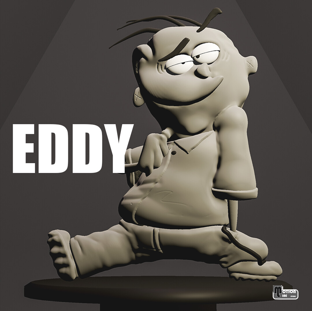 Eddy Cartoon ORIGINAL ART PRINT Ed Edd And Eddy Courage The Cowardly