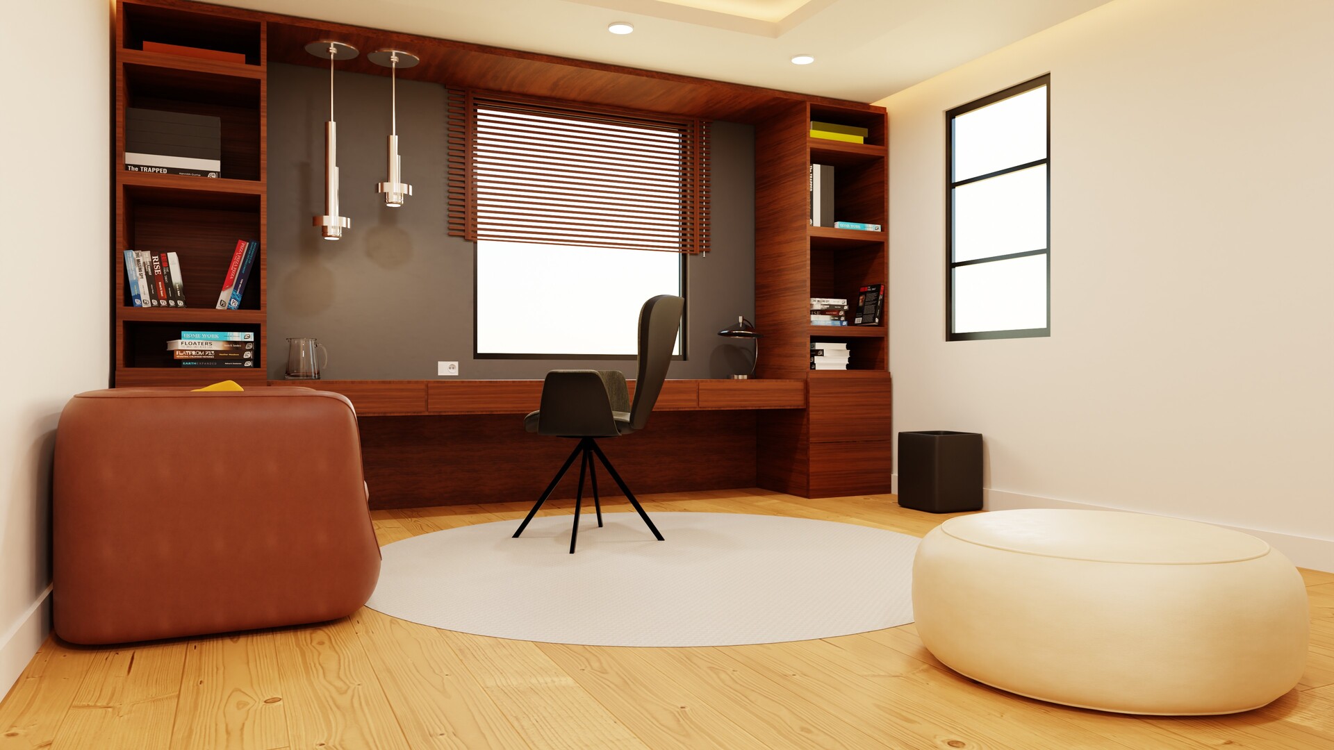 ArtStation - Modern Office & Study Room 3D Model Pack