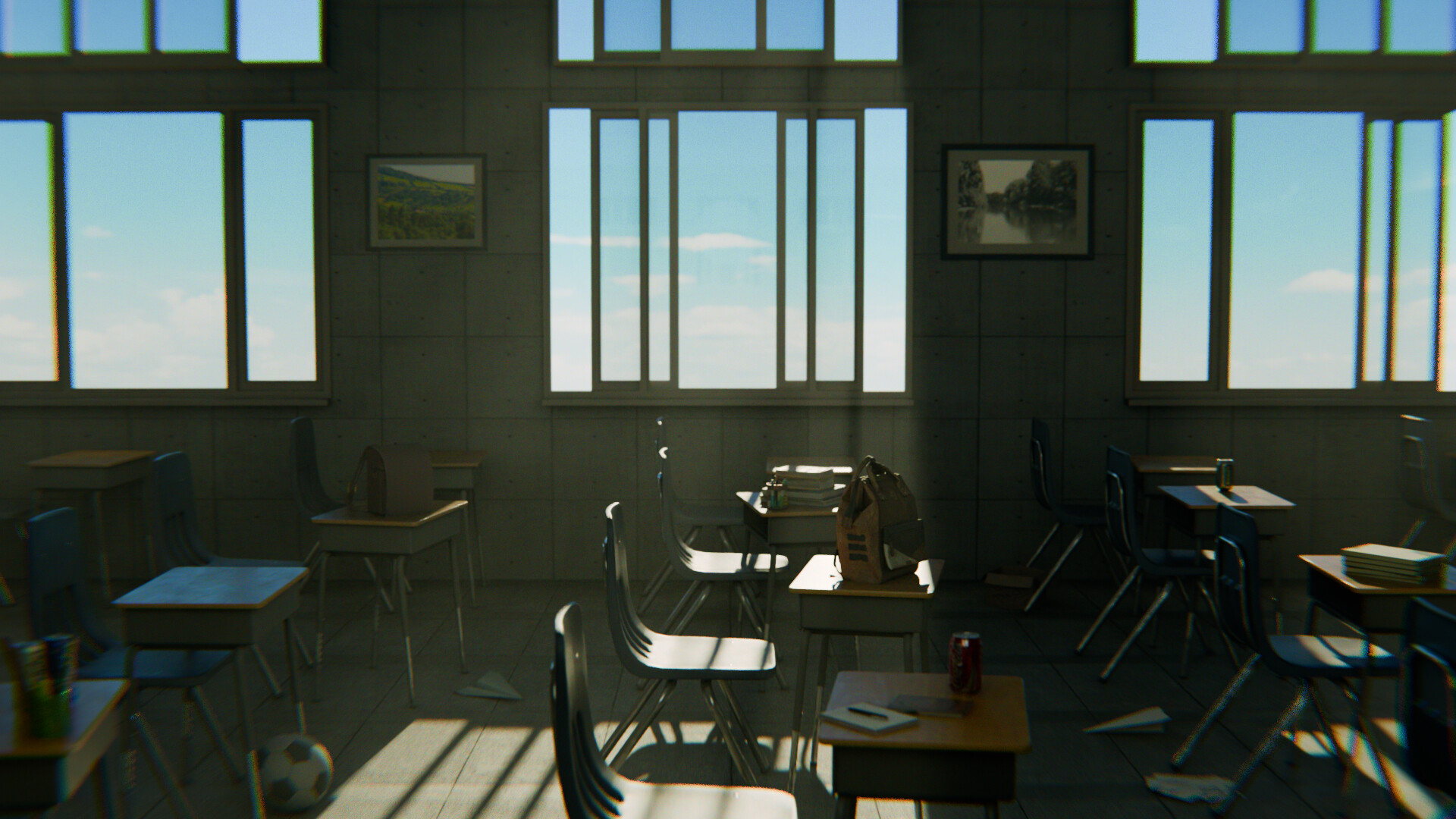 ArtStation - Empty Classroom