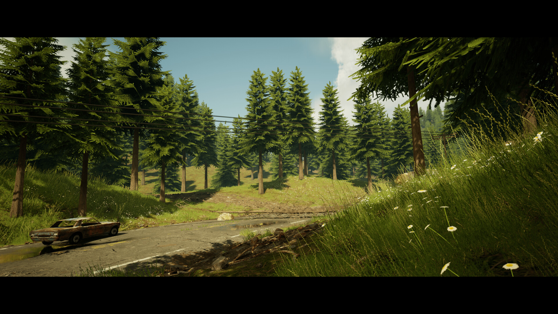 ArtStation - Forest Highway Environment