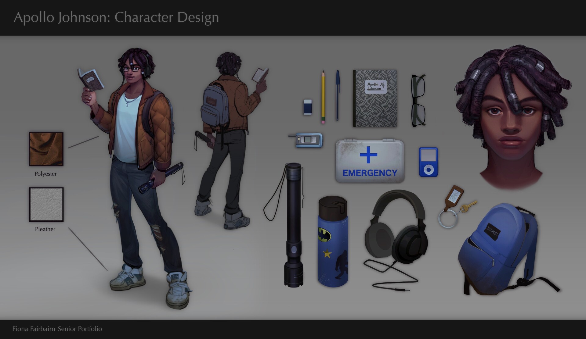 ArtStation - Untitled Game: Apollo Johnson Character Design