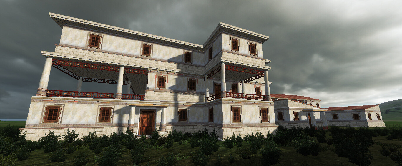 ArtStation - Ancient Greek Villa Work