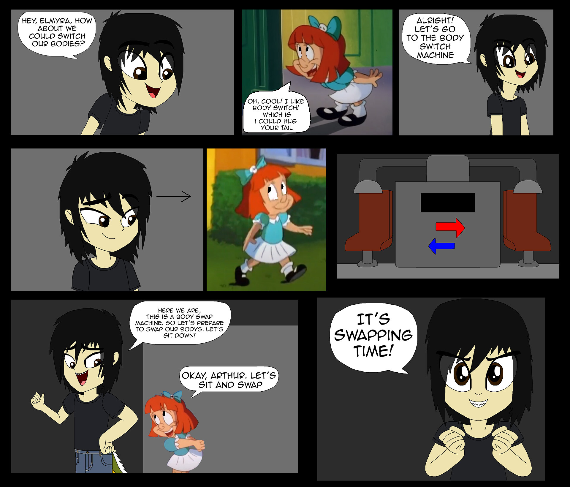 ArtStation - Arthur and Elmyra Body Switch Comic