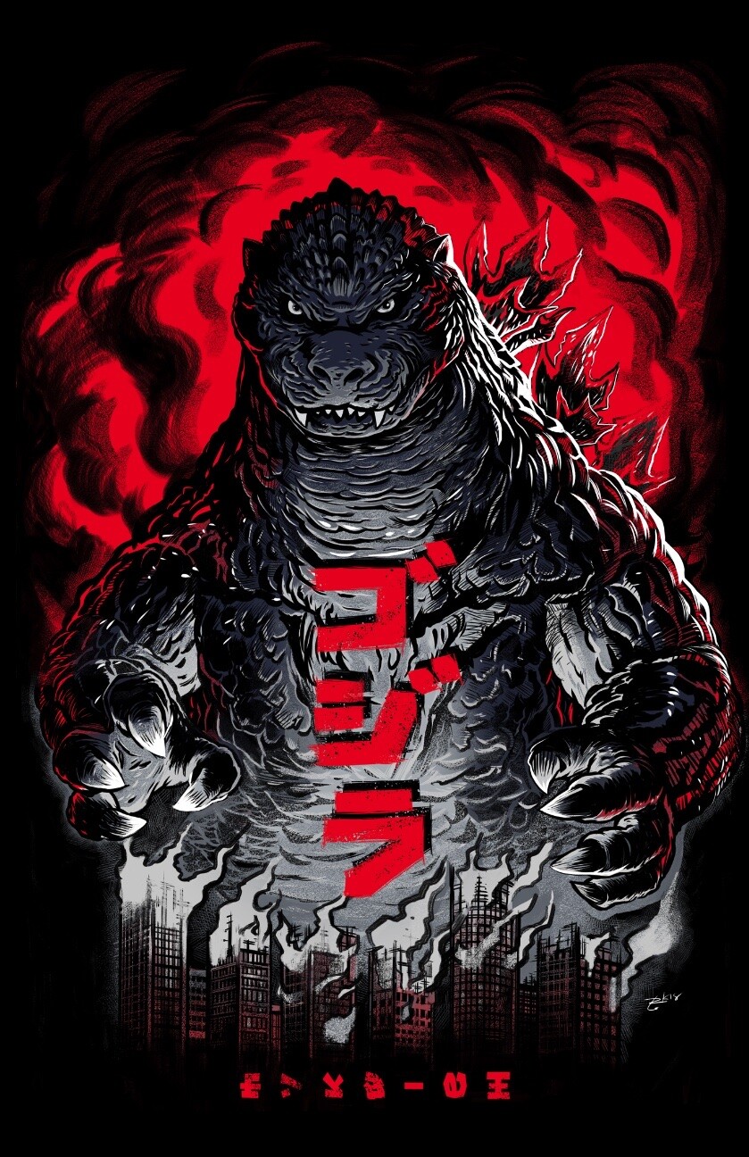 ArtStation - Godzilla Fan Piece Pinup