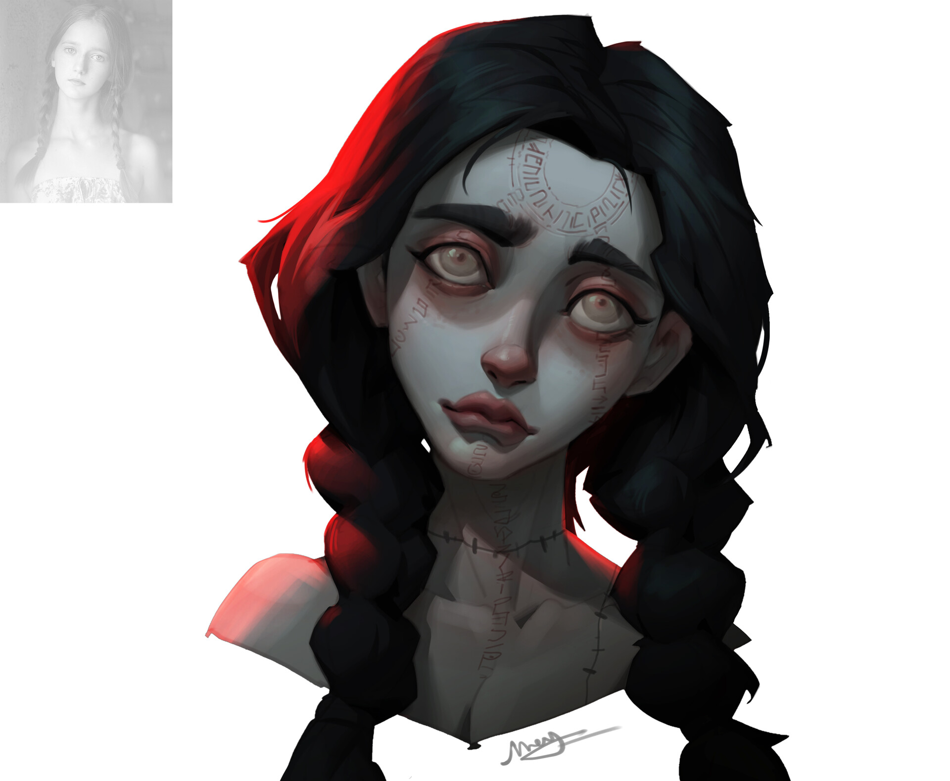 ArtStation - 鬼魂新娘-服务员-梅德 Ghost Bride-Waiter-Made