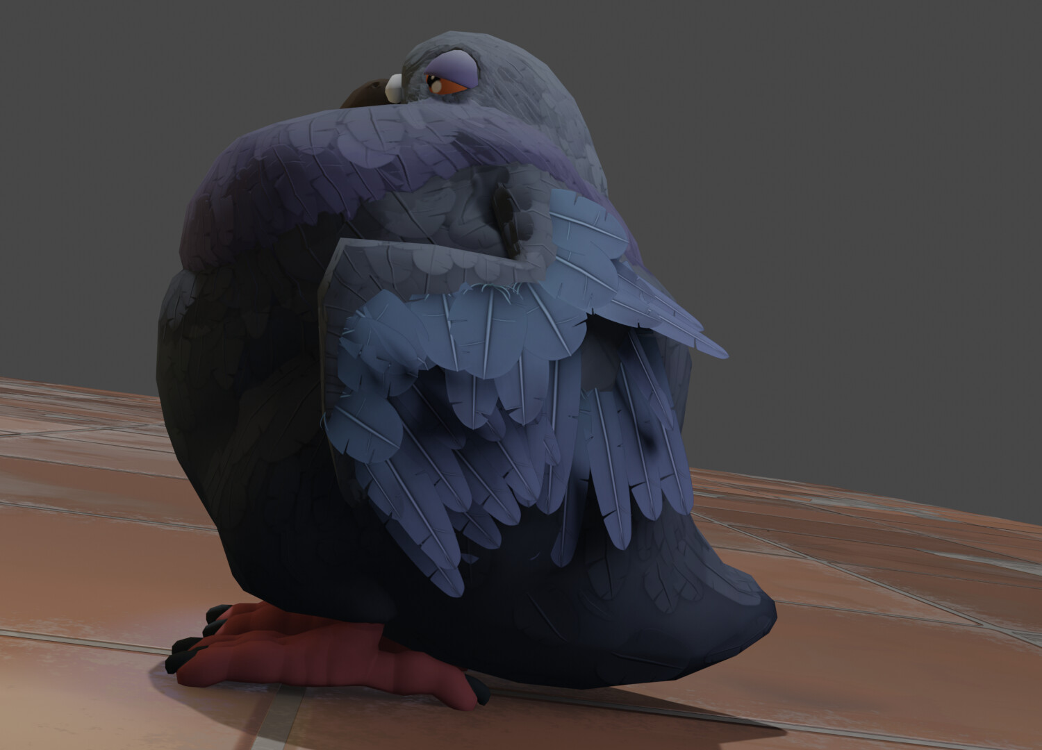 Jeff Kim - 3D Modeling: Fat Pigeon