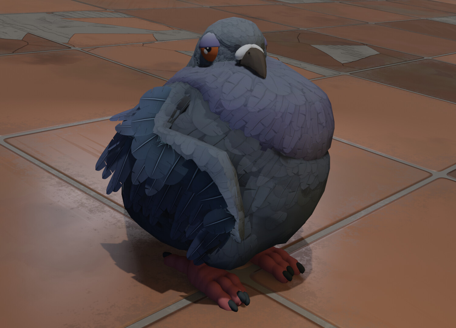 Jeff Kim - 3D Modeling: Fat Pigeon