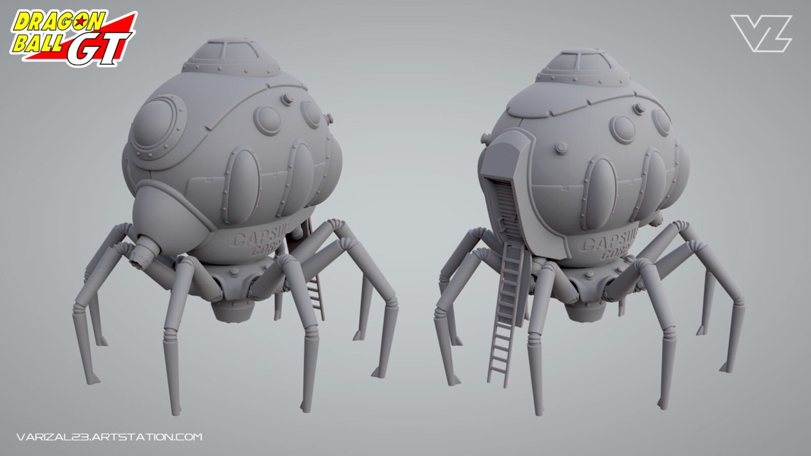 Varizal Zulmi - Octopus Spaceship Capsule Corp. - Dragonball GT