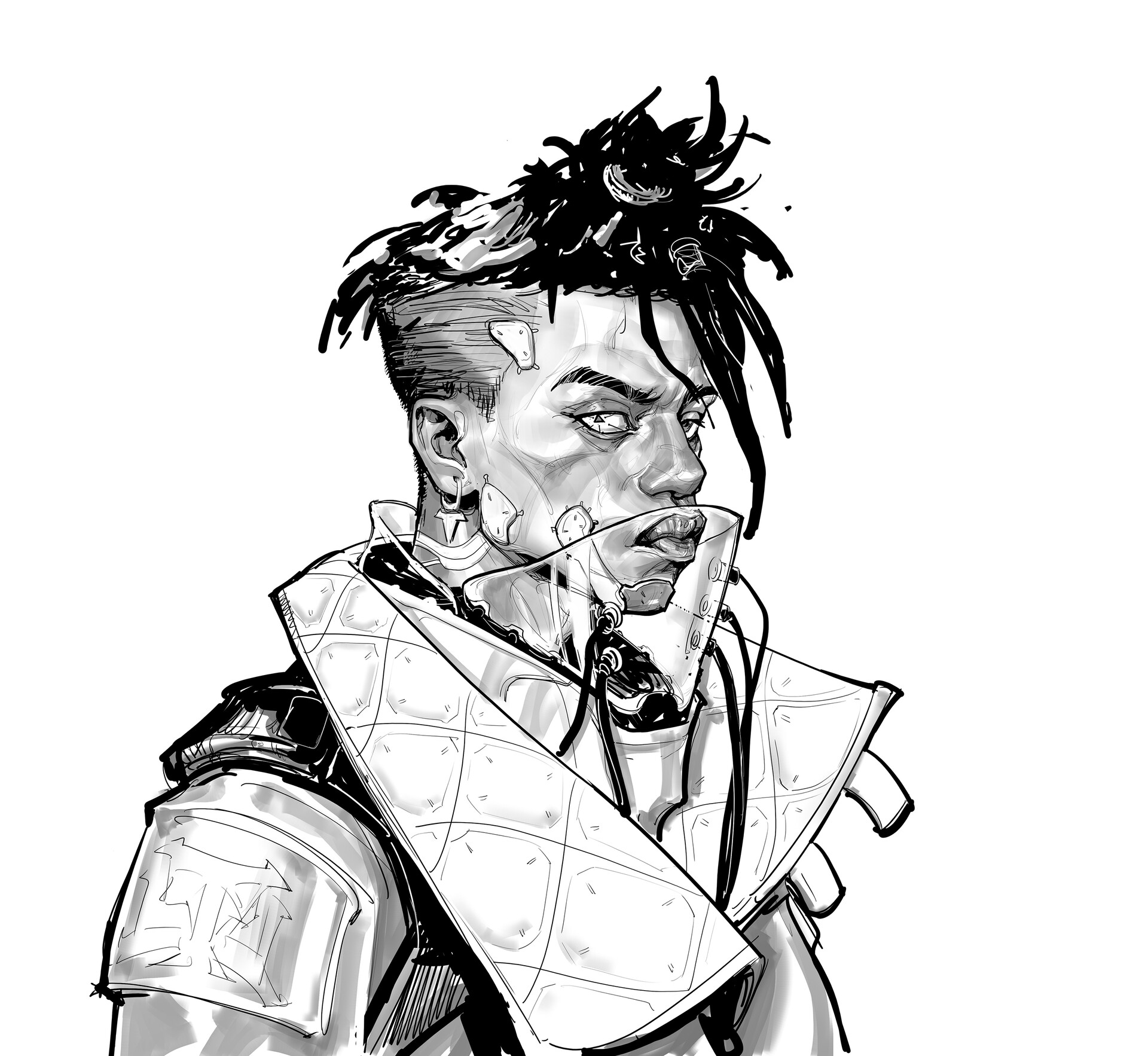 Sketch by Dong Cheng : r/EbonyImagination