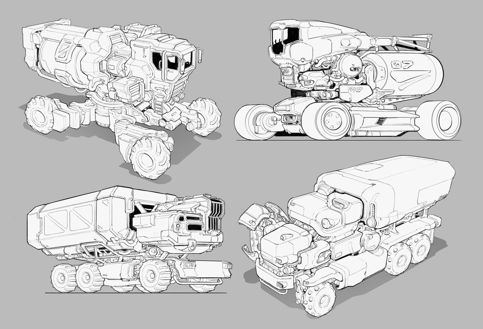 Gavin Manners - Vehicle Sketches 01