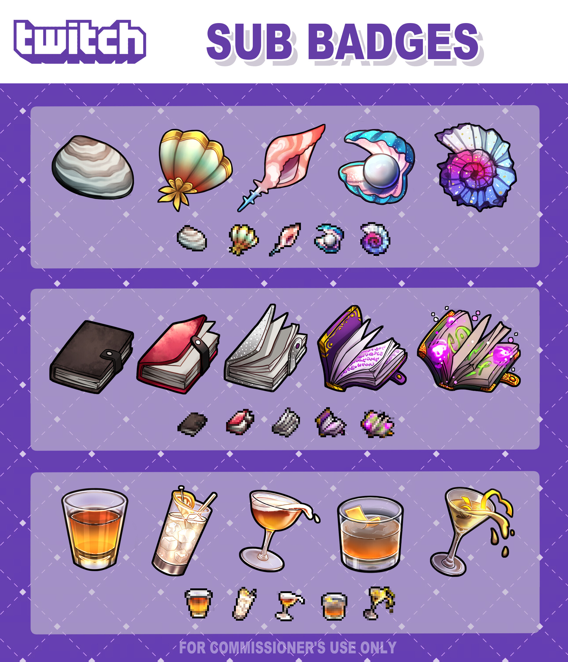 ArtStation - Twitch Sub Badges