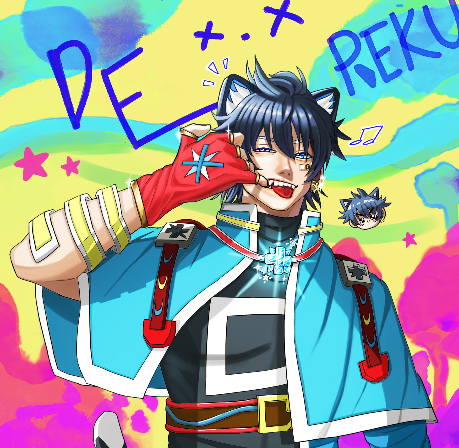 ArtStation - Drew my Oc Dereku again ️