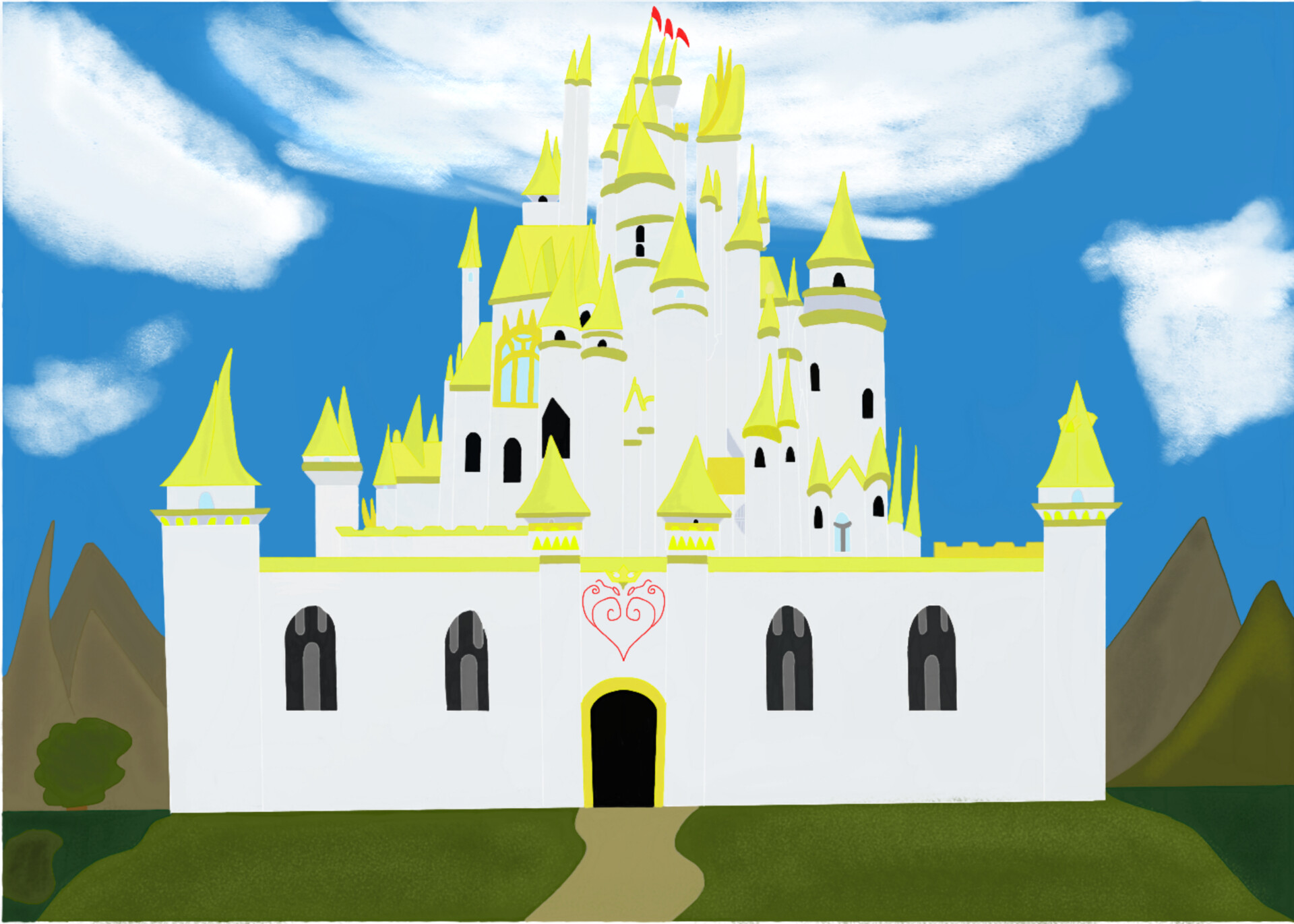 ArtStation - disney castle castle x clash