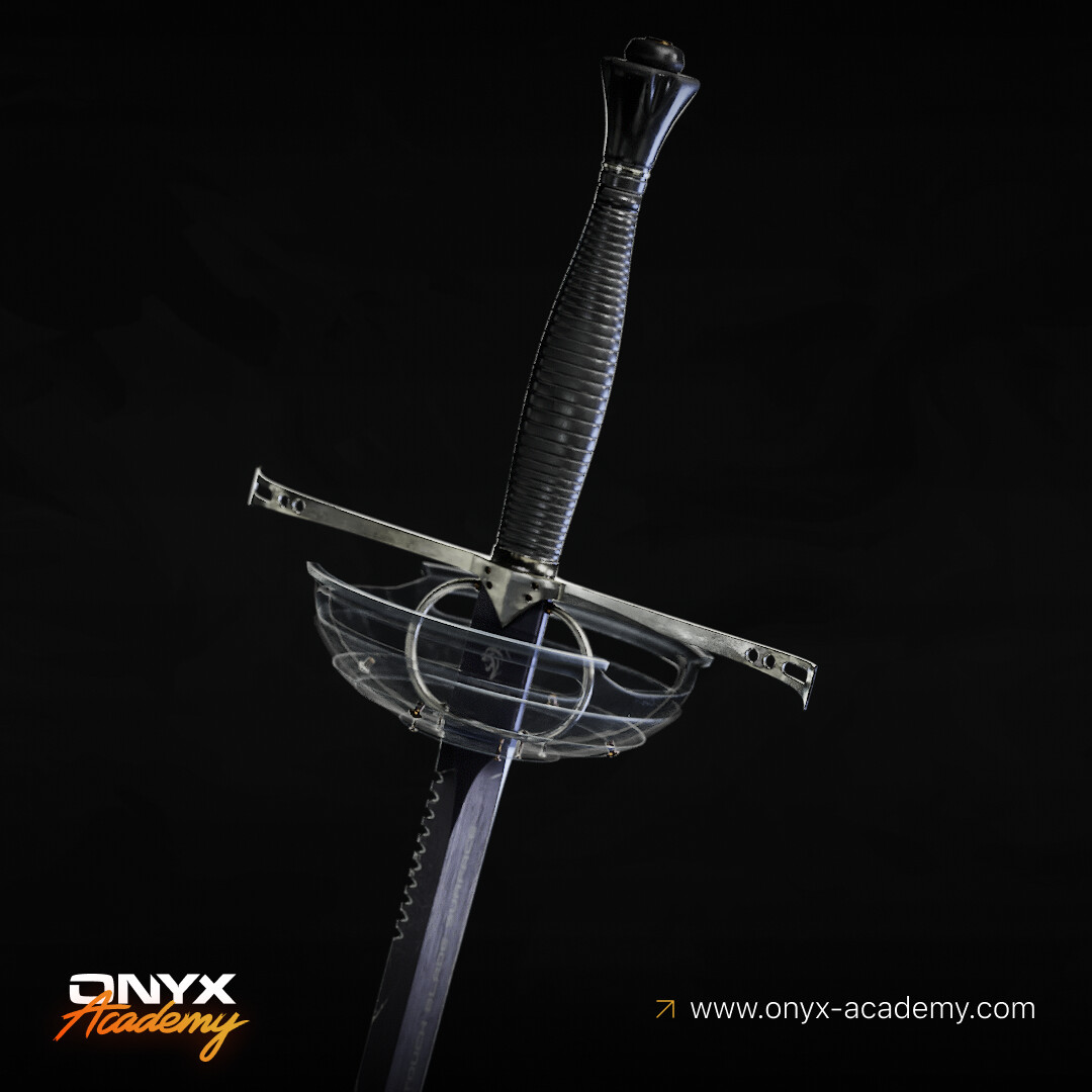 ArtStation - Tactical Rapier Sword - Onyx Academy Project