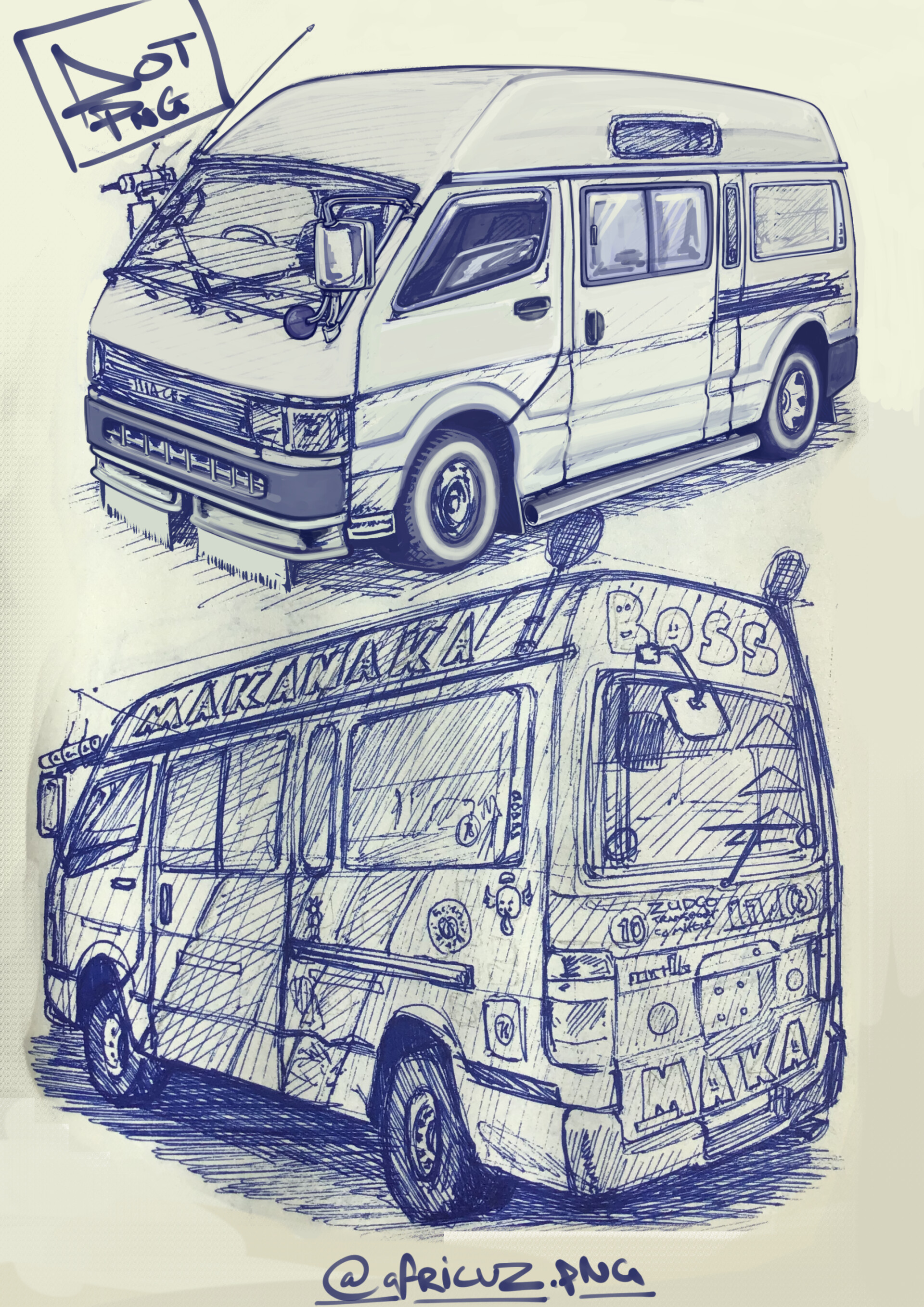 ArtStation - Zimbabwean Kombi Study (WIP)