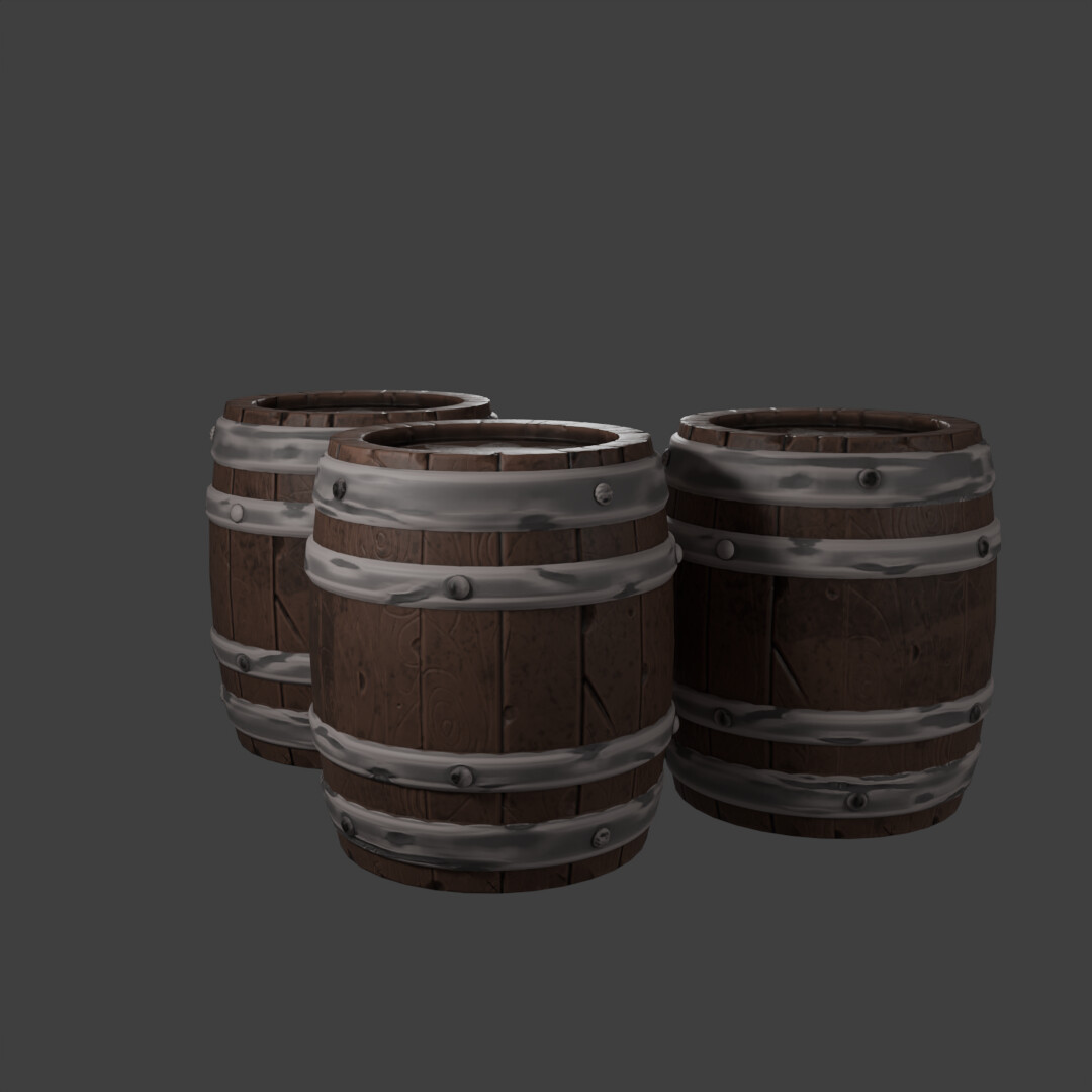 ArtStation - Game Ready Barrel