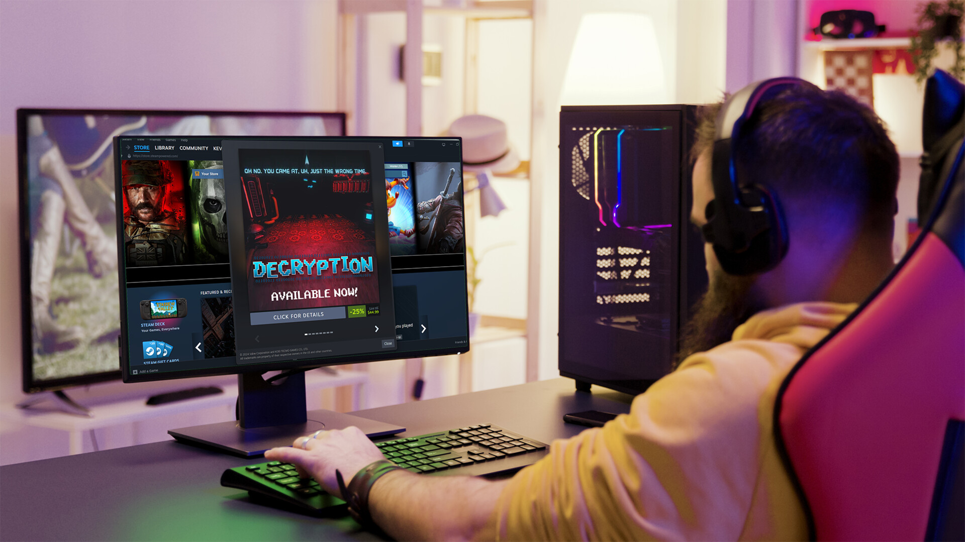 ArtStation - Decryption (Steam Page Mockup Parody)