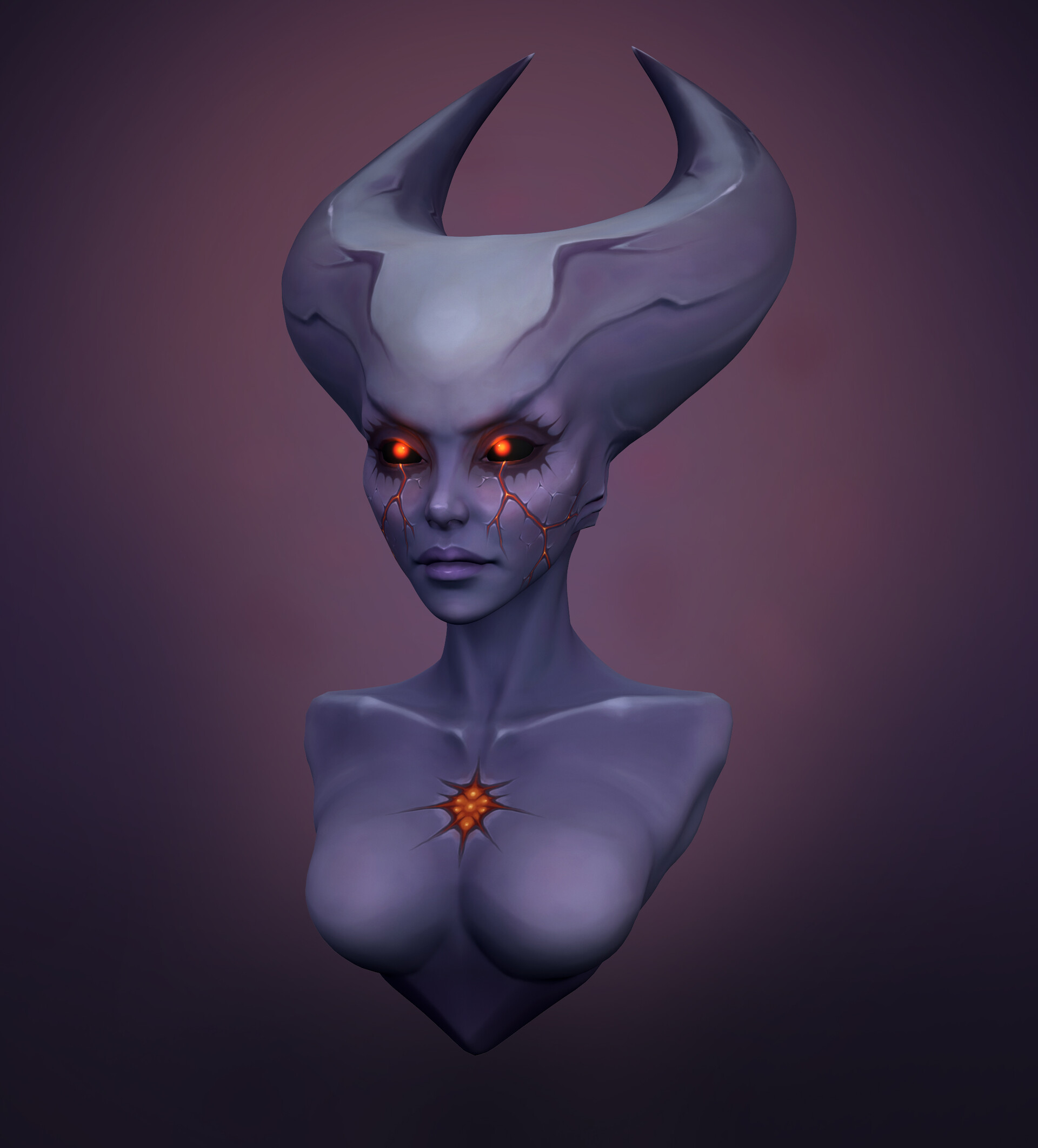 ArtStation - Demoness Handpaint