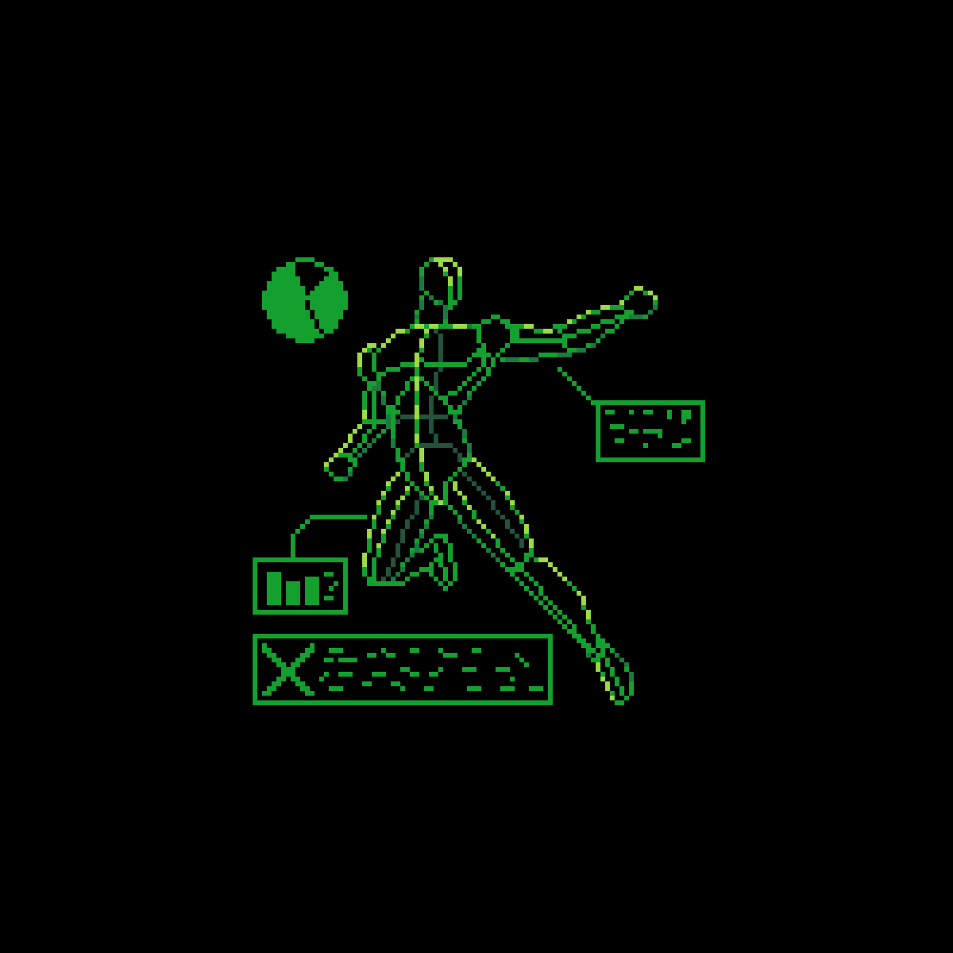 ArtStation - Pixel Art Wireframe