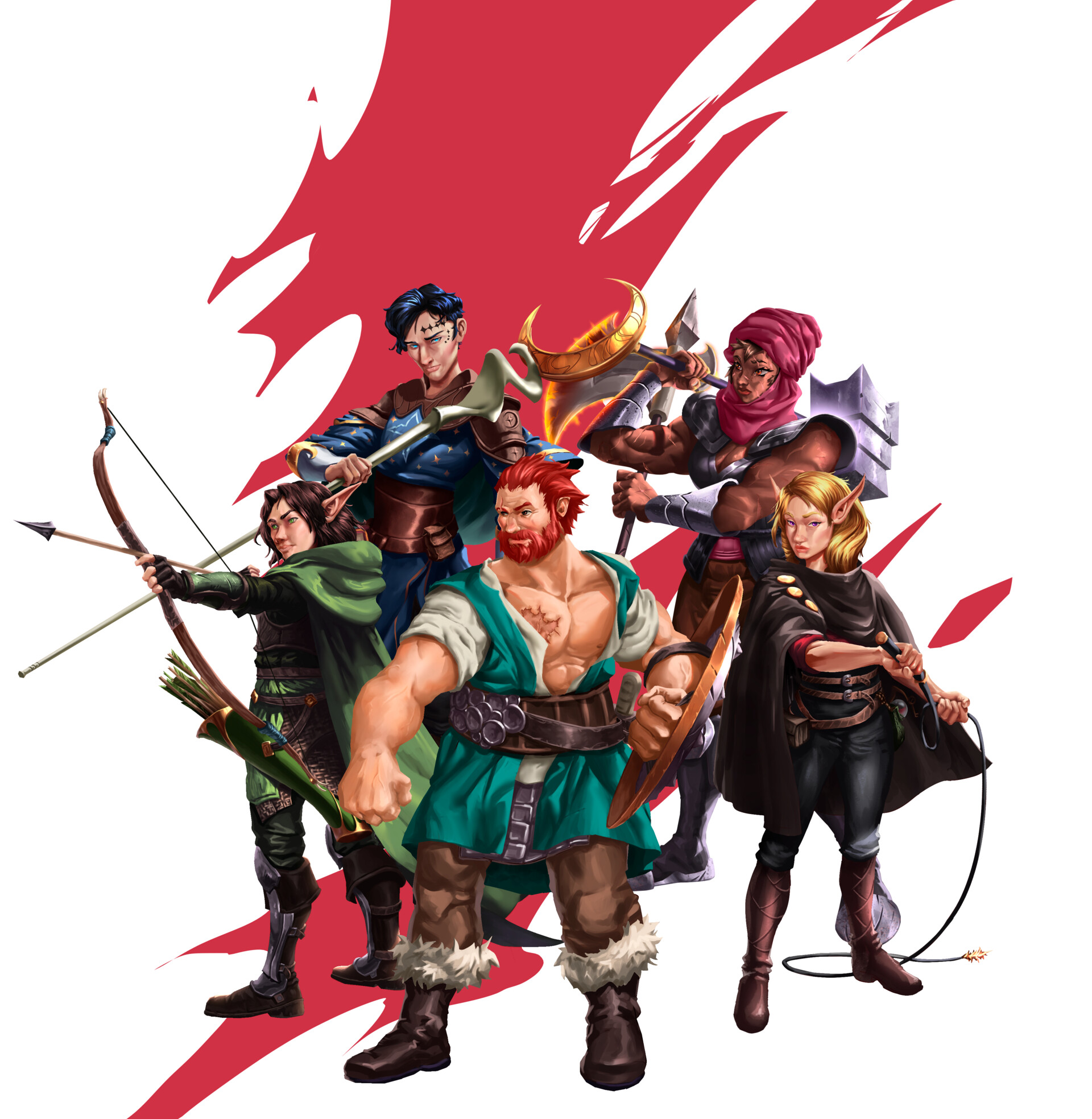 ArtStation - RPG party commission