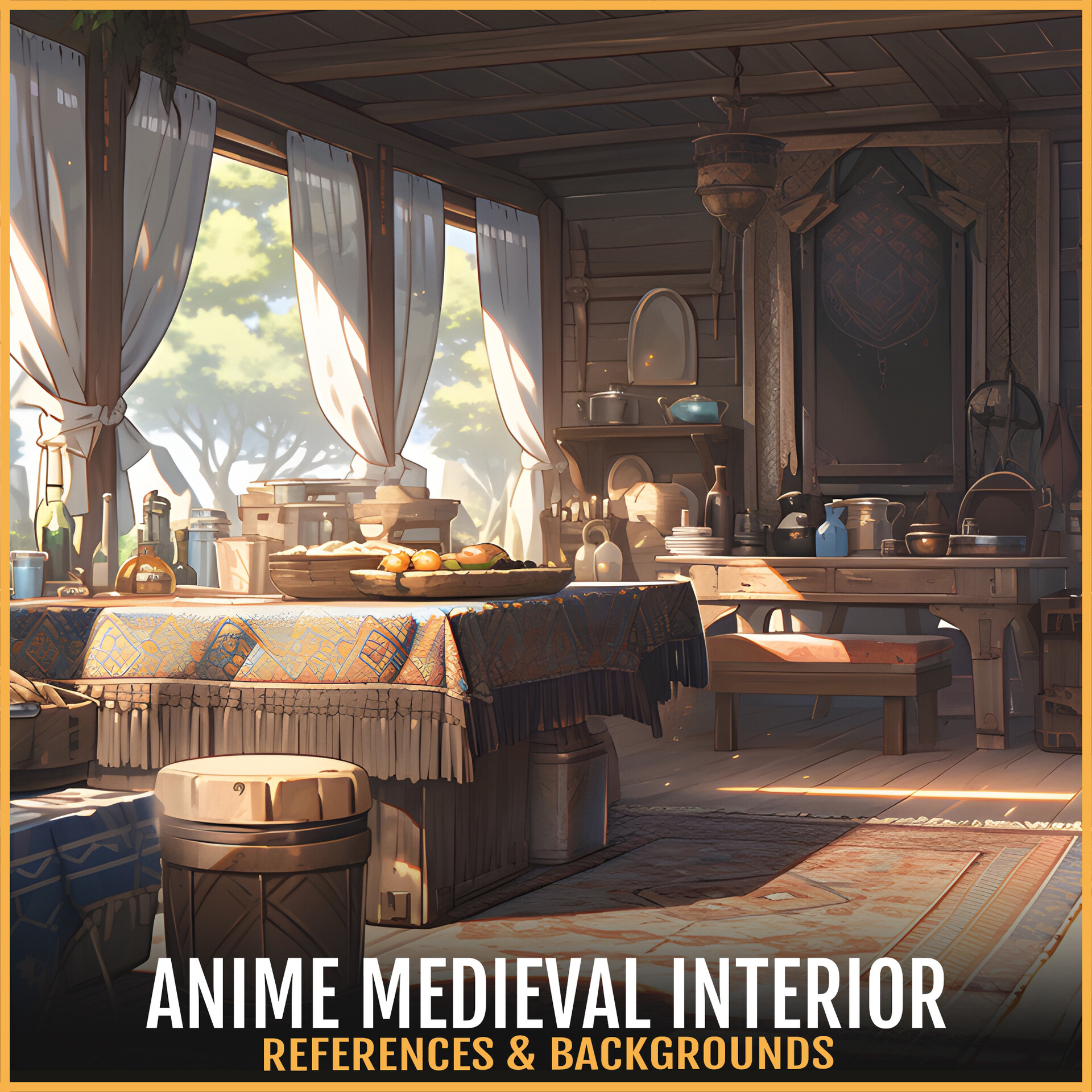 ArtStation - 505 Anime Medieval Interior