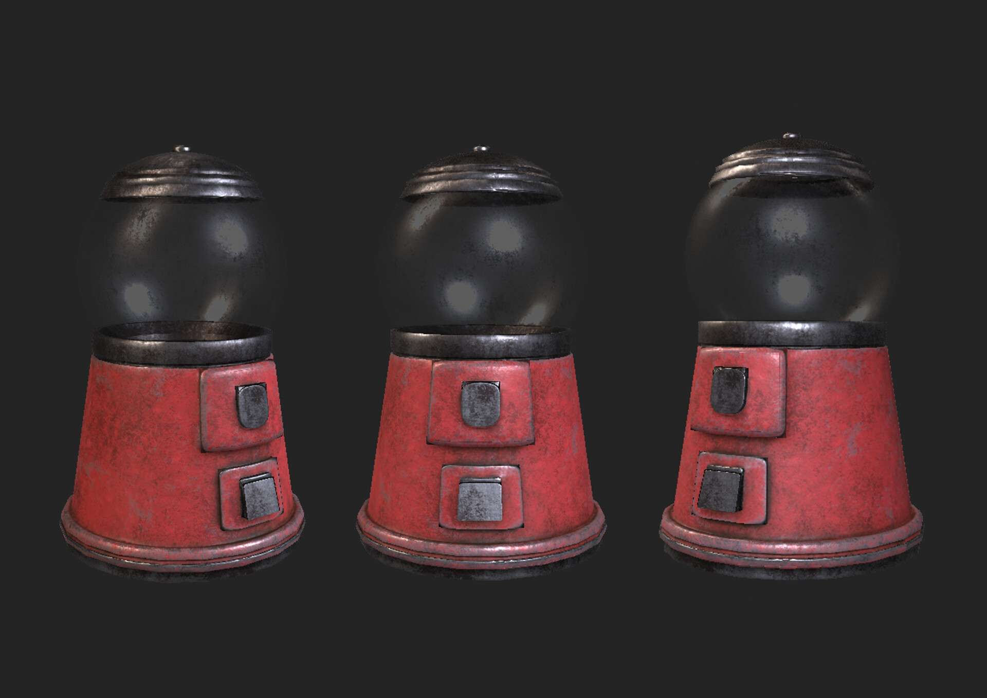 ArtStation - Damaged Gumball Machine
