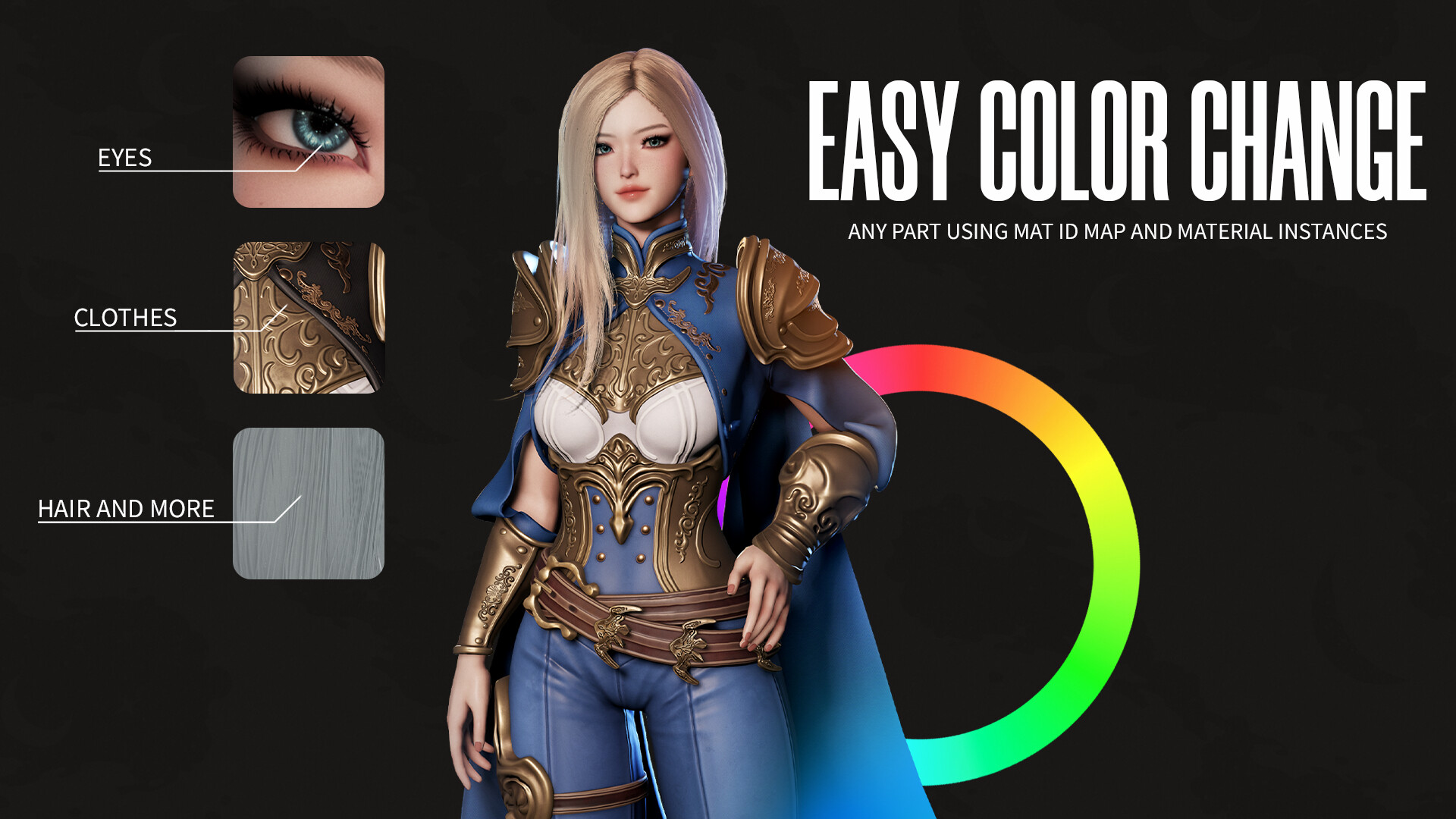 Ida Faber - Dark Knight Girl Calista - Game Ready